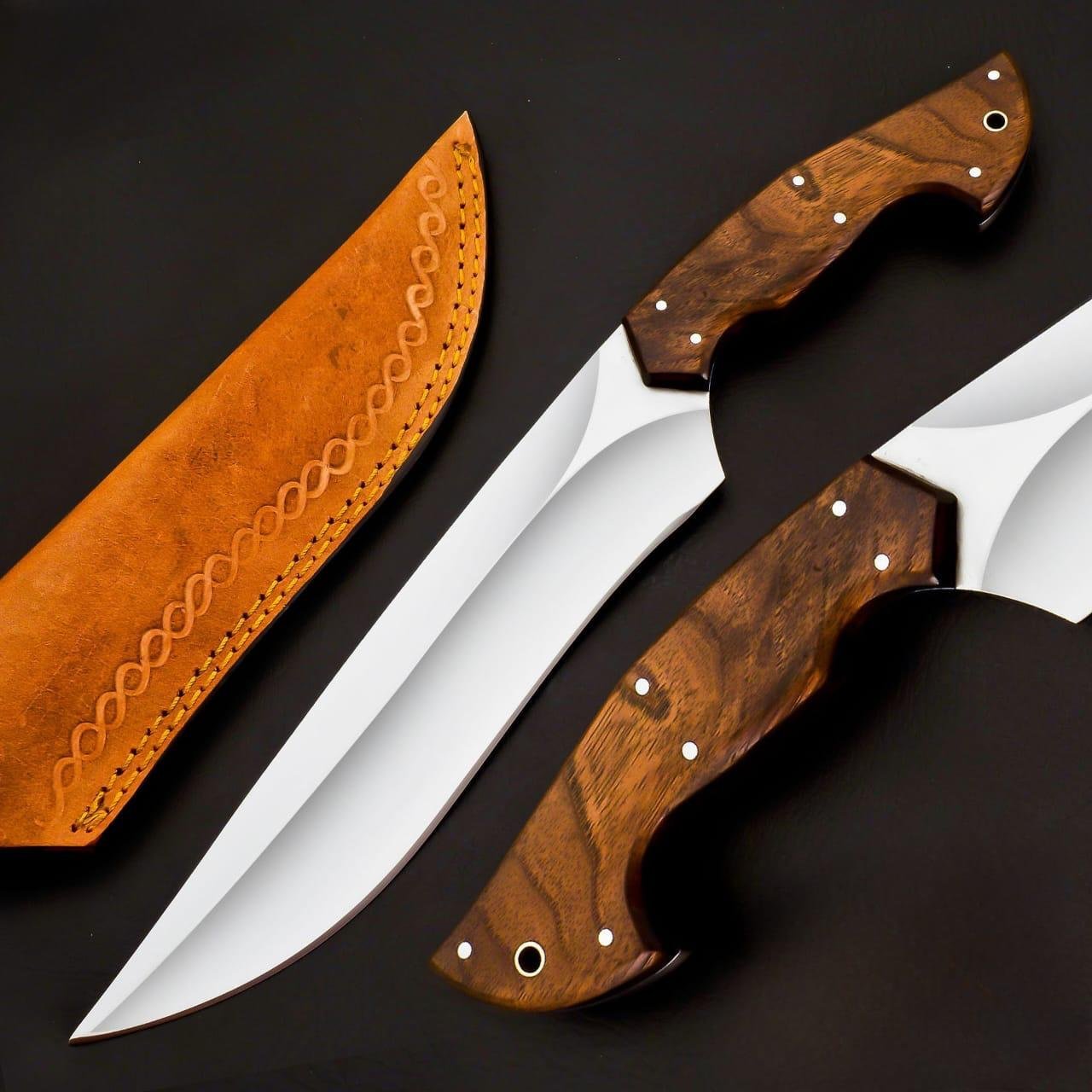 Handmade Hunting Knife-Fixed Blade Bowie with R.. | Köp på Tradera (693970778)