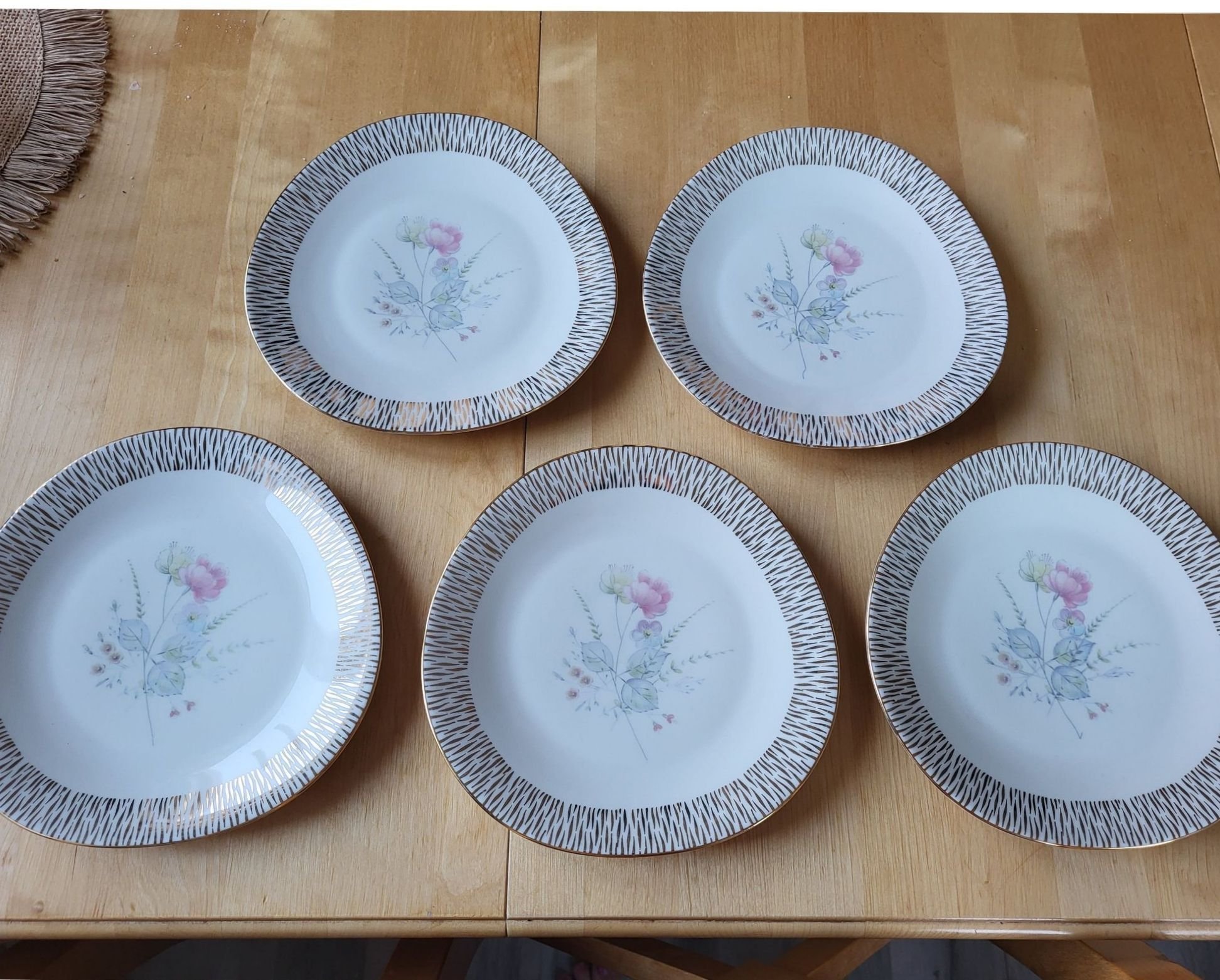 Retro Assietter, bavaria zeh scherzer, Guldkant.. | Köp på Tradera ...