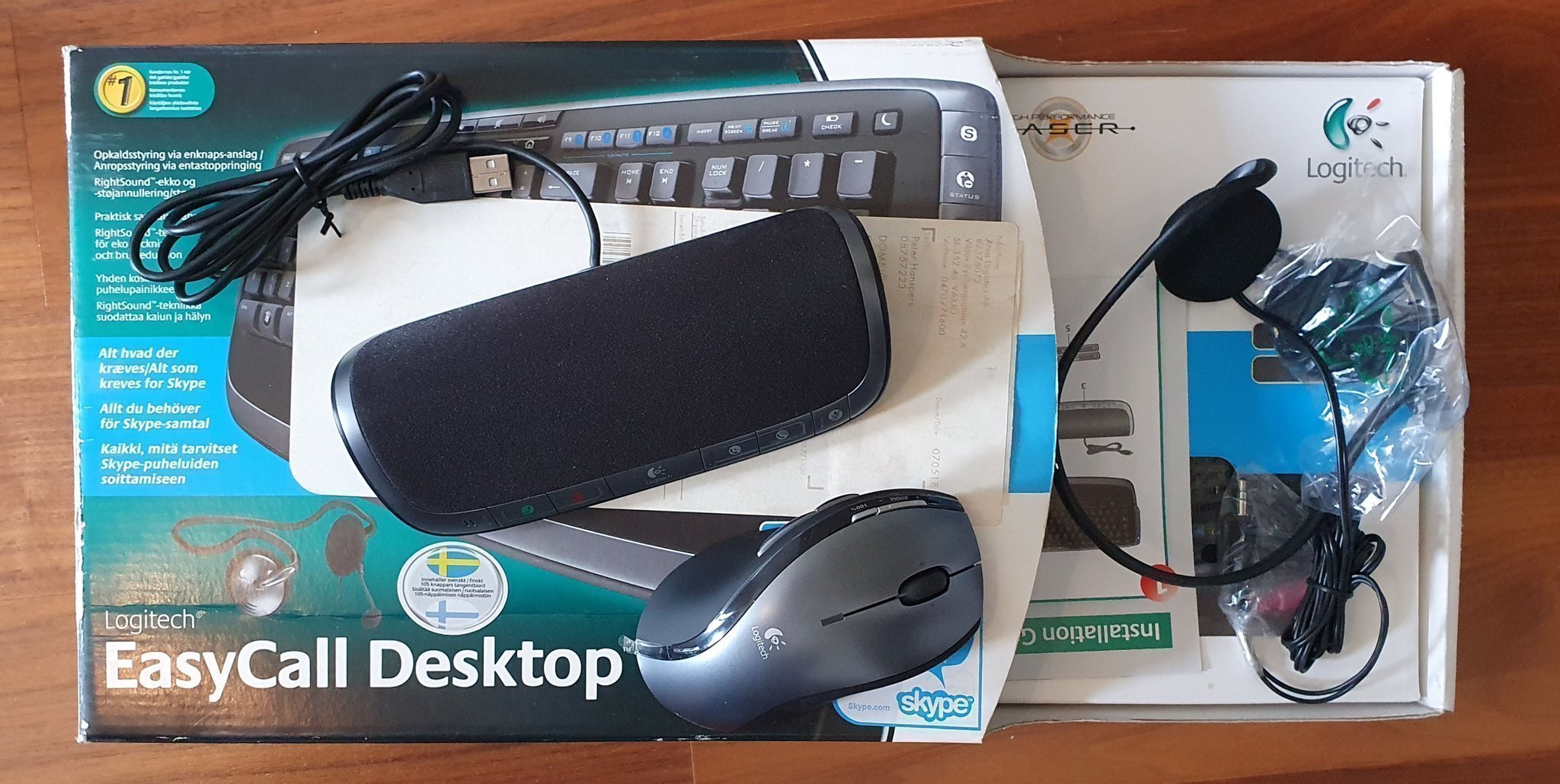 Logitech EasyCall Desktop Wireless Svensk Mus/T.. | Köp på Tradera ...