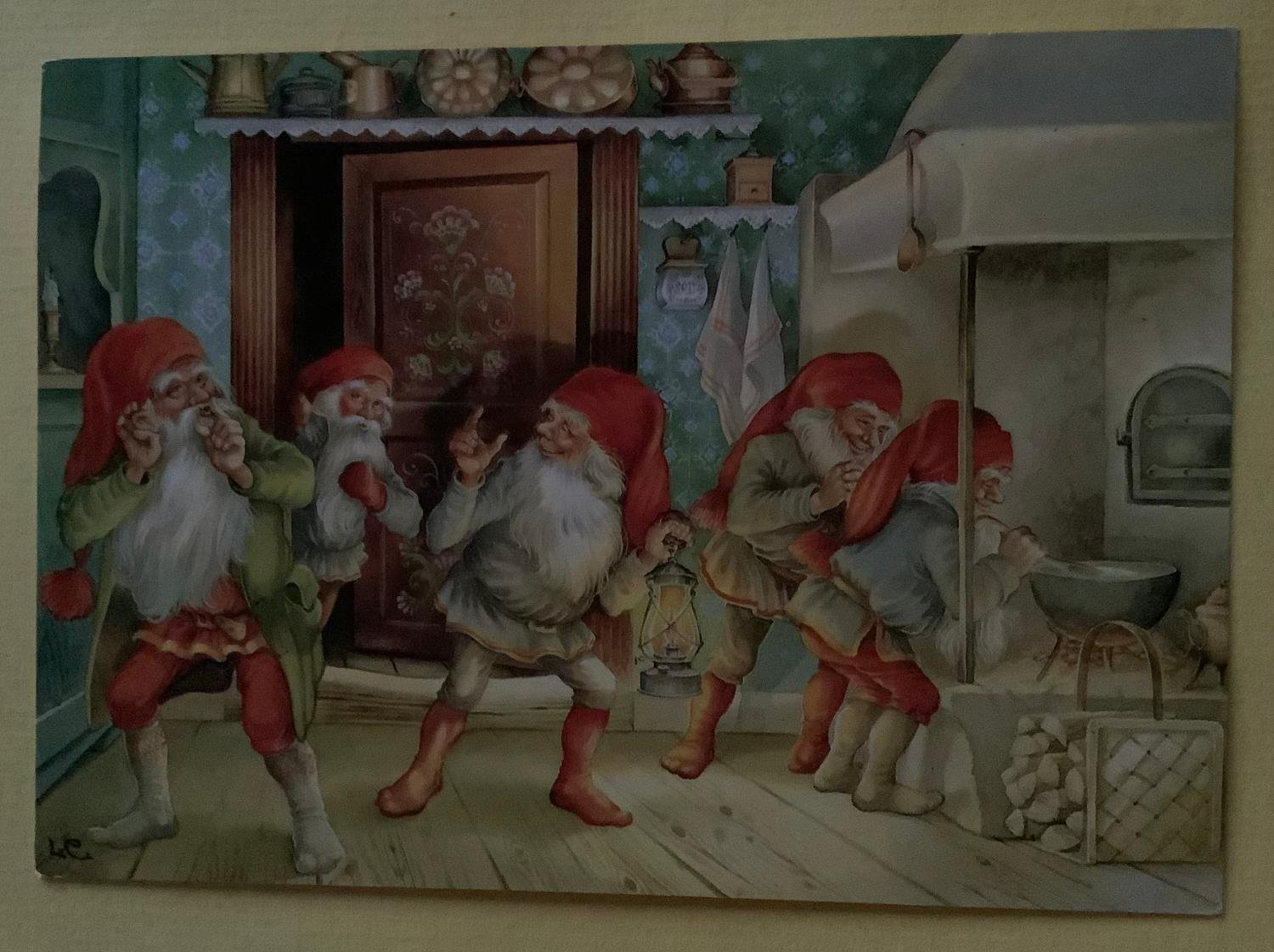 Julkort Tomtar LC Lars Carlsson | Köp på Tradera (607648454)