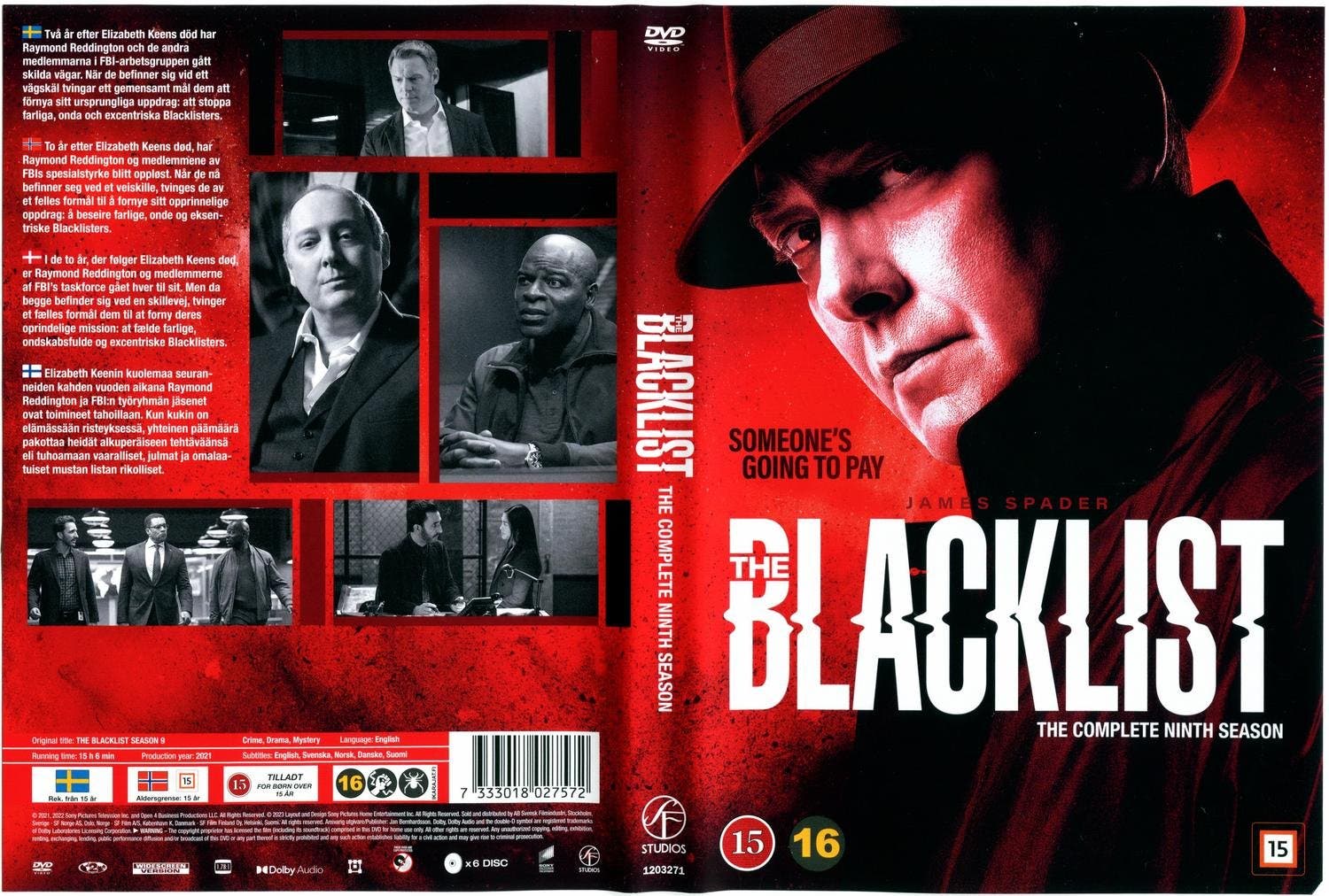 Se produkter som liknar Blacklist-Säsong 9-James Spad.. på Tradera ...