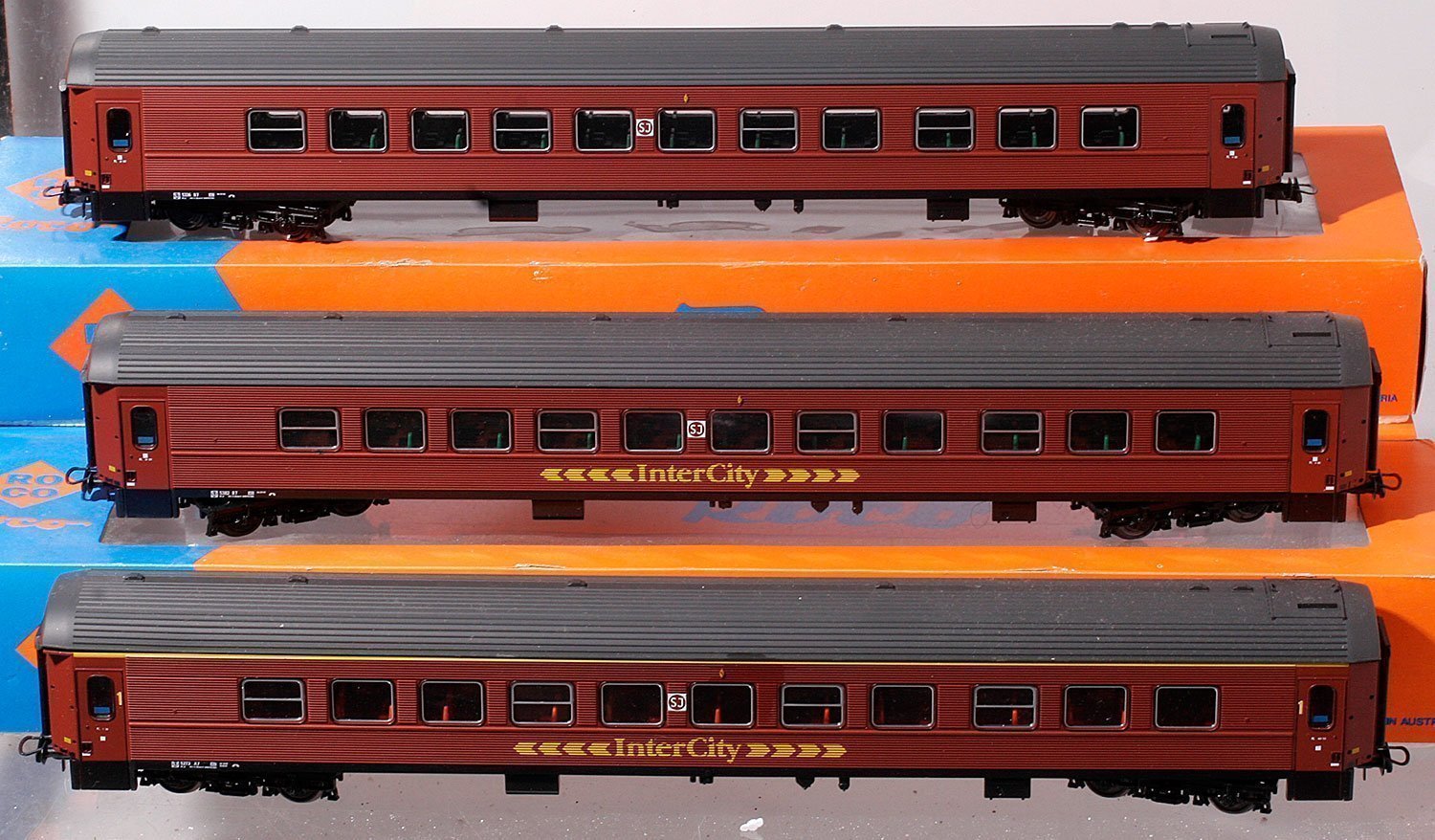 Roco SJ Intercity vagnar, 3 st nya i box | Köp på Tradera (607853867)