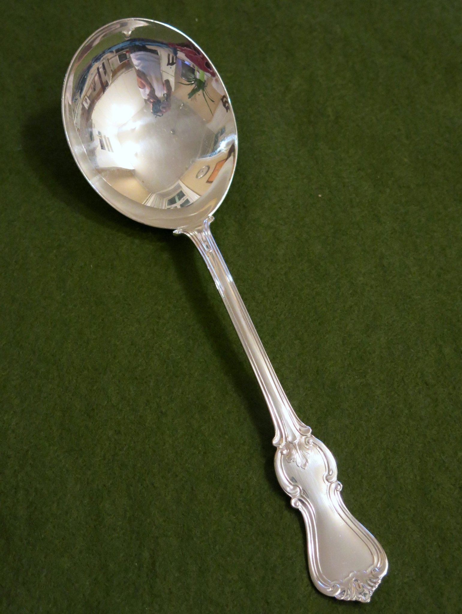 1 Stor Serveringssked Olga Äkta Silver Helt Top.. | Köp på Tradera ...