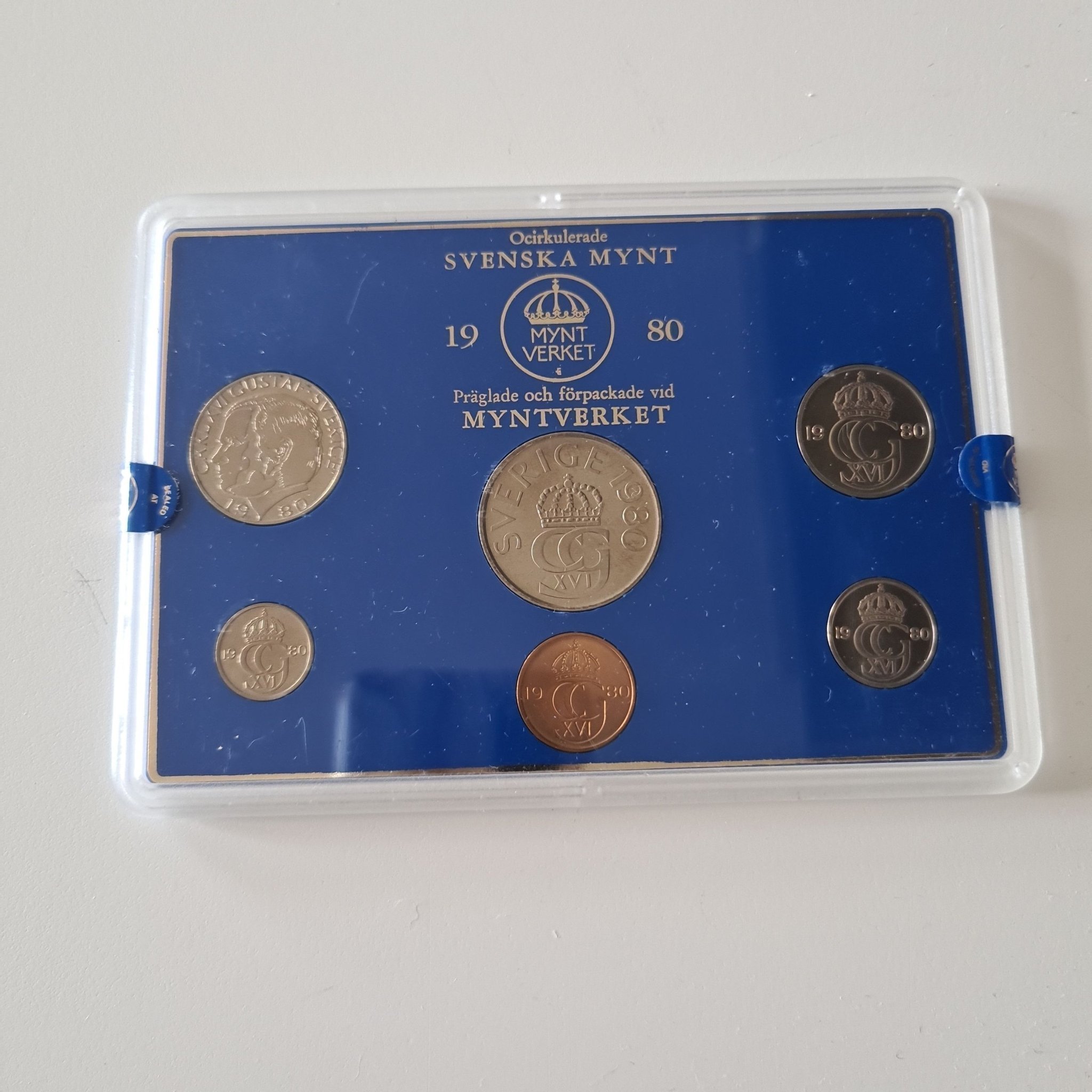 Svenska Mynt 1980 - Komplett Set i Originalförp.. | Köp på Tradera ...