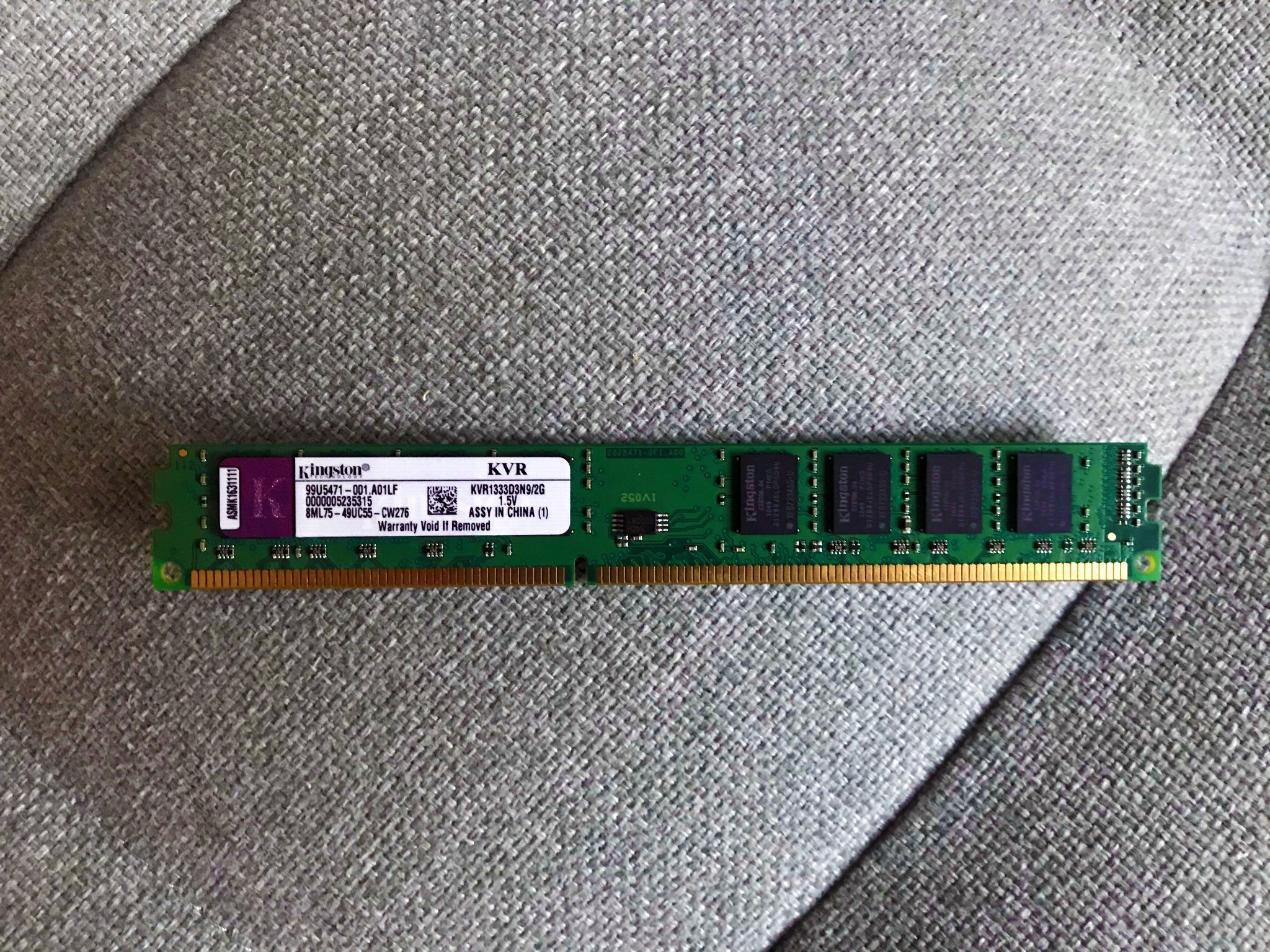 2GB Kingston DDR3 1333MHz KVR1333D3N9/2G 2 GB (413961603) ᐈ Köp på Tradera