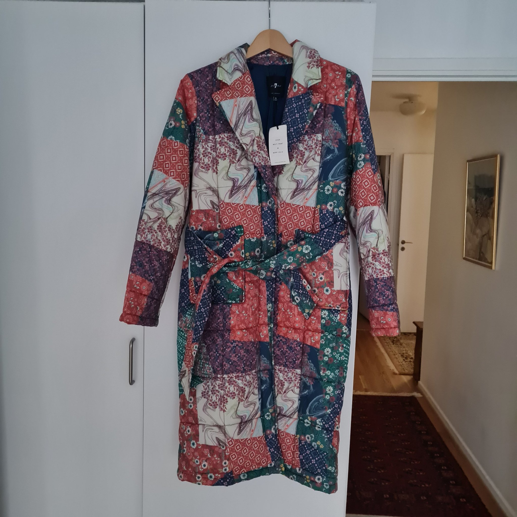 7 for all mankind flerfärgad kappa, storlek M m.. | Köp på Tradera ...