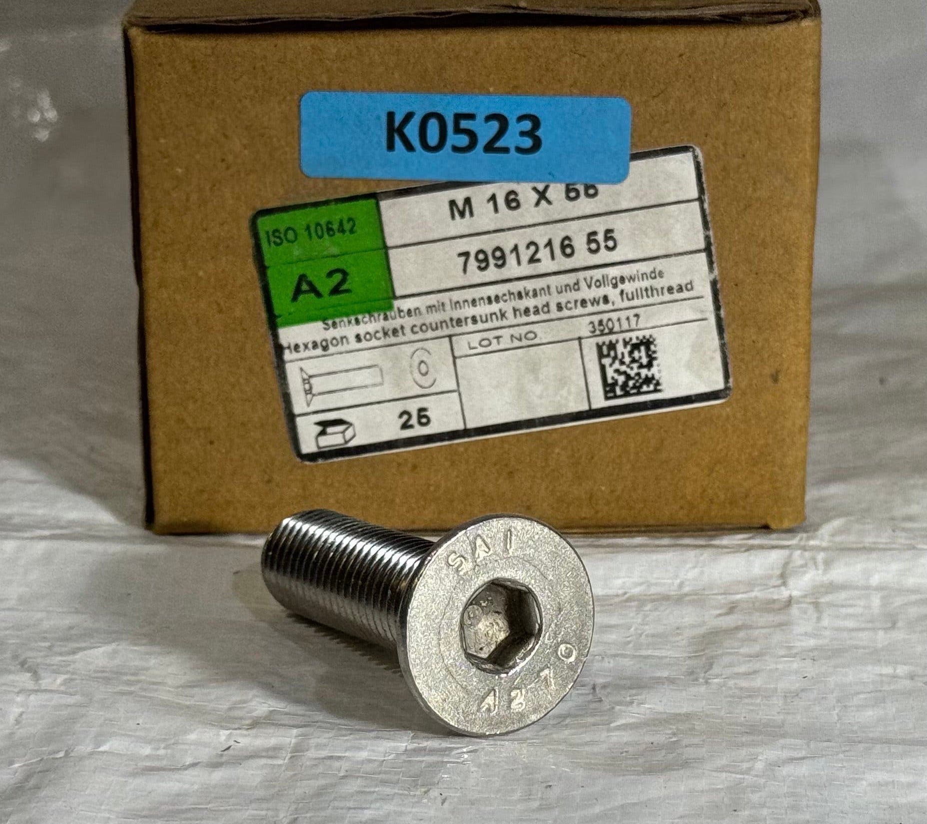 Bult M16 x 55 mm rostfri | Köp på Tradera (703517756)