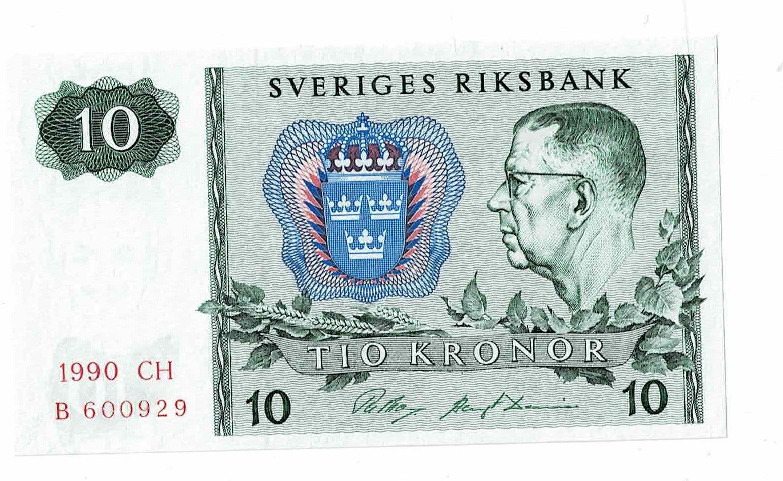Se produkter som liknar Svenska sedlar Sedel 10 kr 19.. på Tradera ...