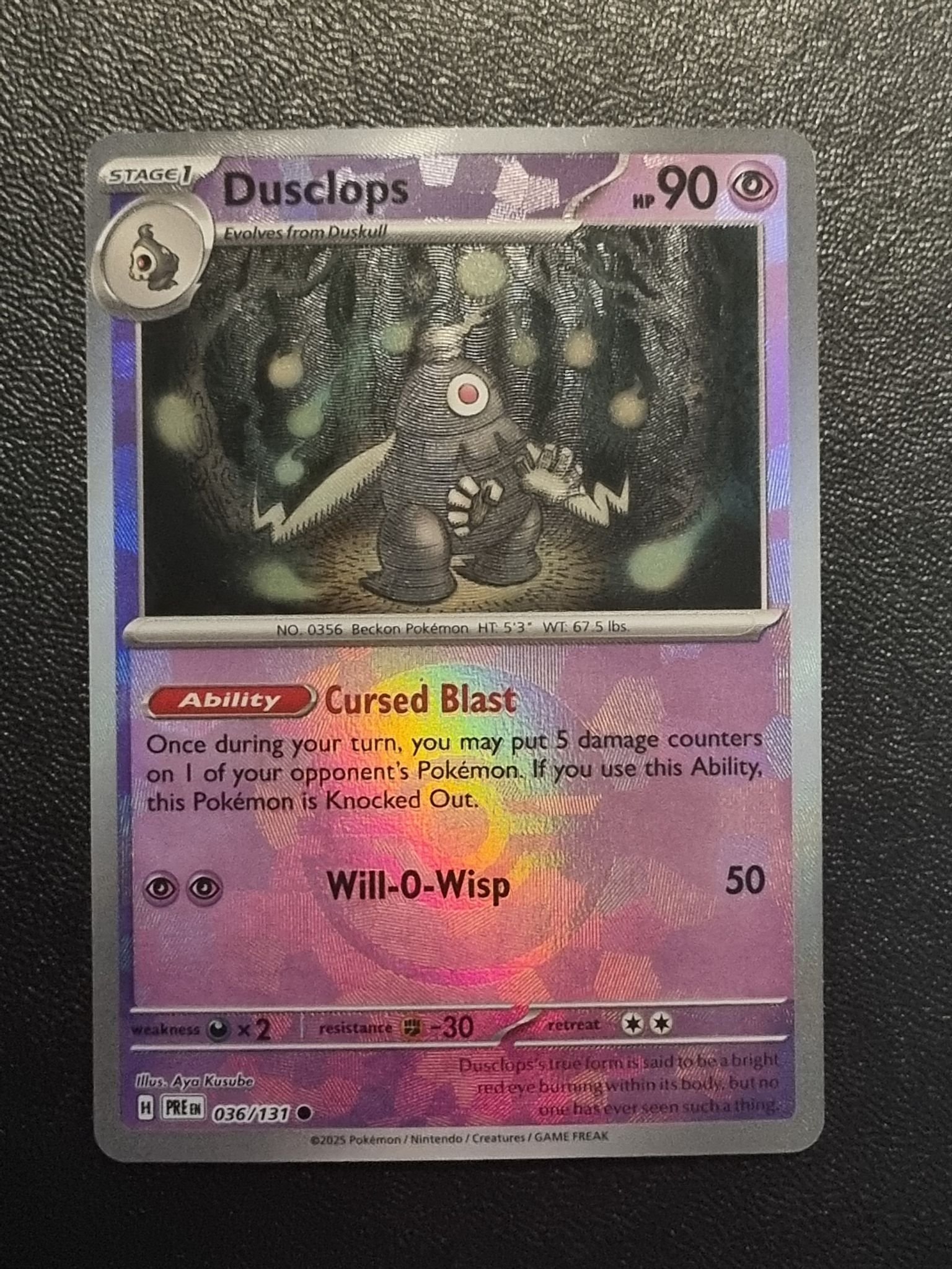 Dusclops POKEBALL - Prismatic Evolution - 036 | Köp på Tradera (718472635)