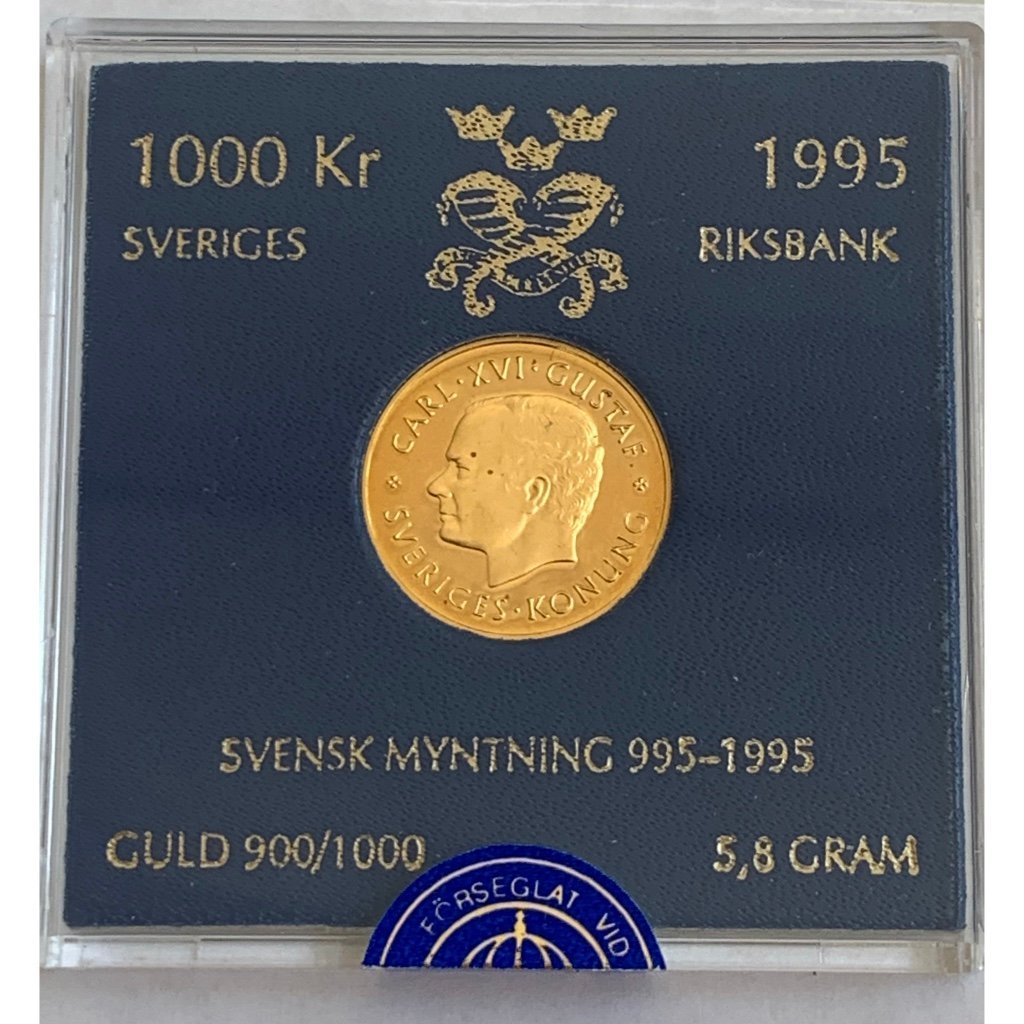 Se produkter som liknar Guldmynt 1000 kr. Svensk Mynt.. på Tradera ...