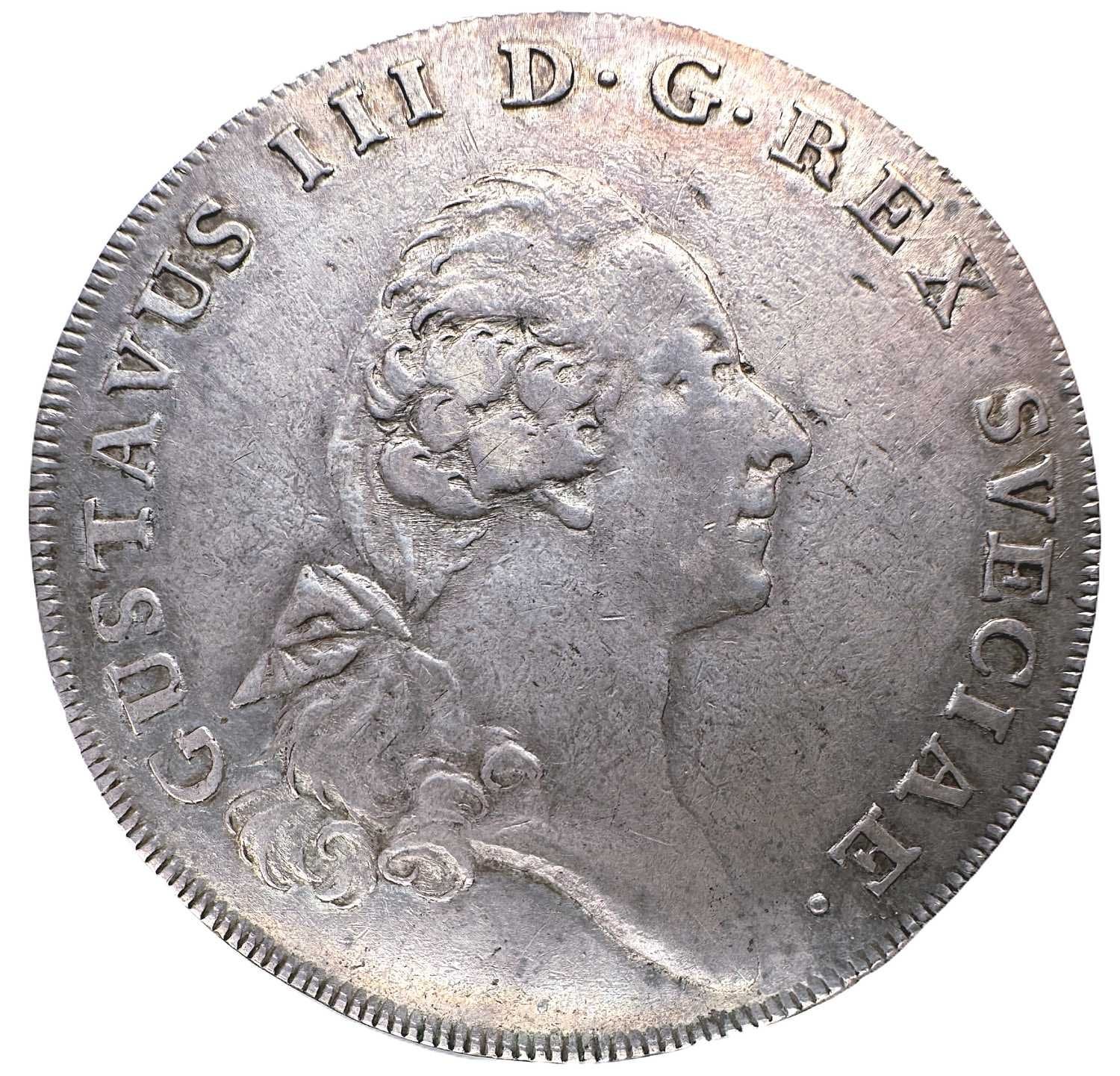 Gustav III - Riksdaler 1773 med 1773-års bild -.. | Köp på Tradera ...