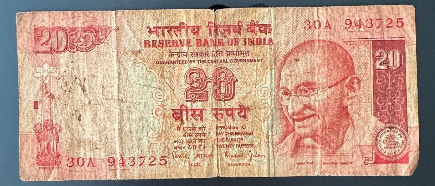 Sedel från Indien - 20 Rupees / Banknote from I.. | Köp på Tradera ...