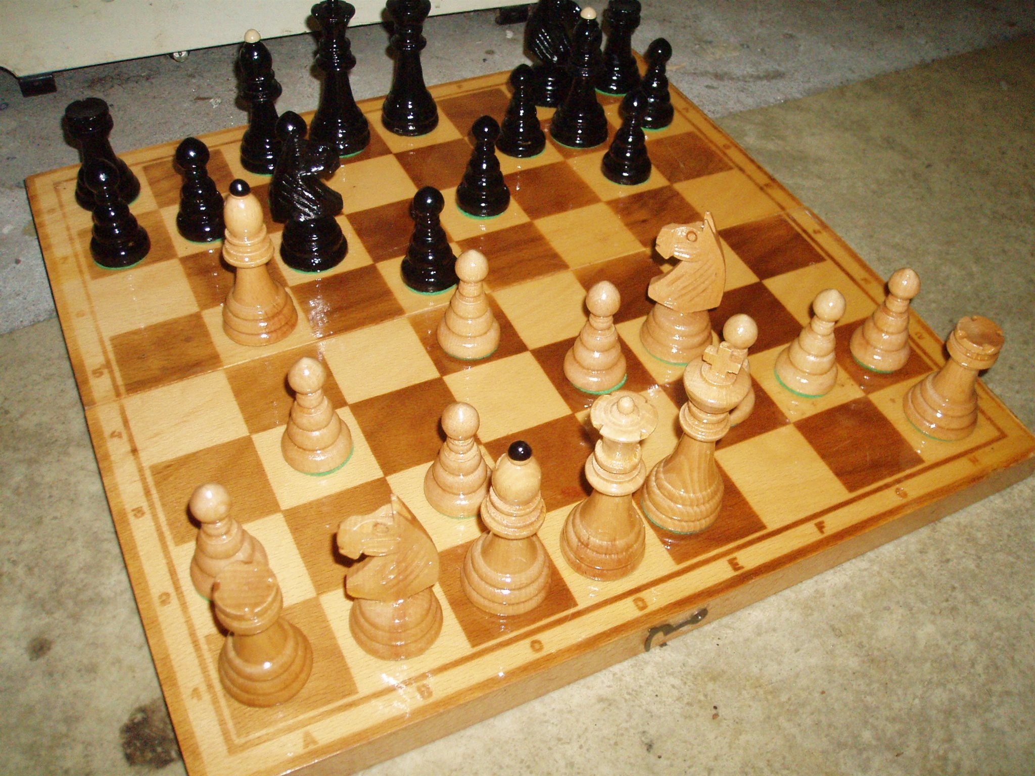 Gammalt Schack spel i Trä/Fin Schackbräda+schac.. (322334036) ᐈ Köp på ...