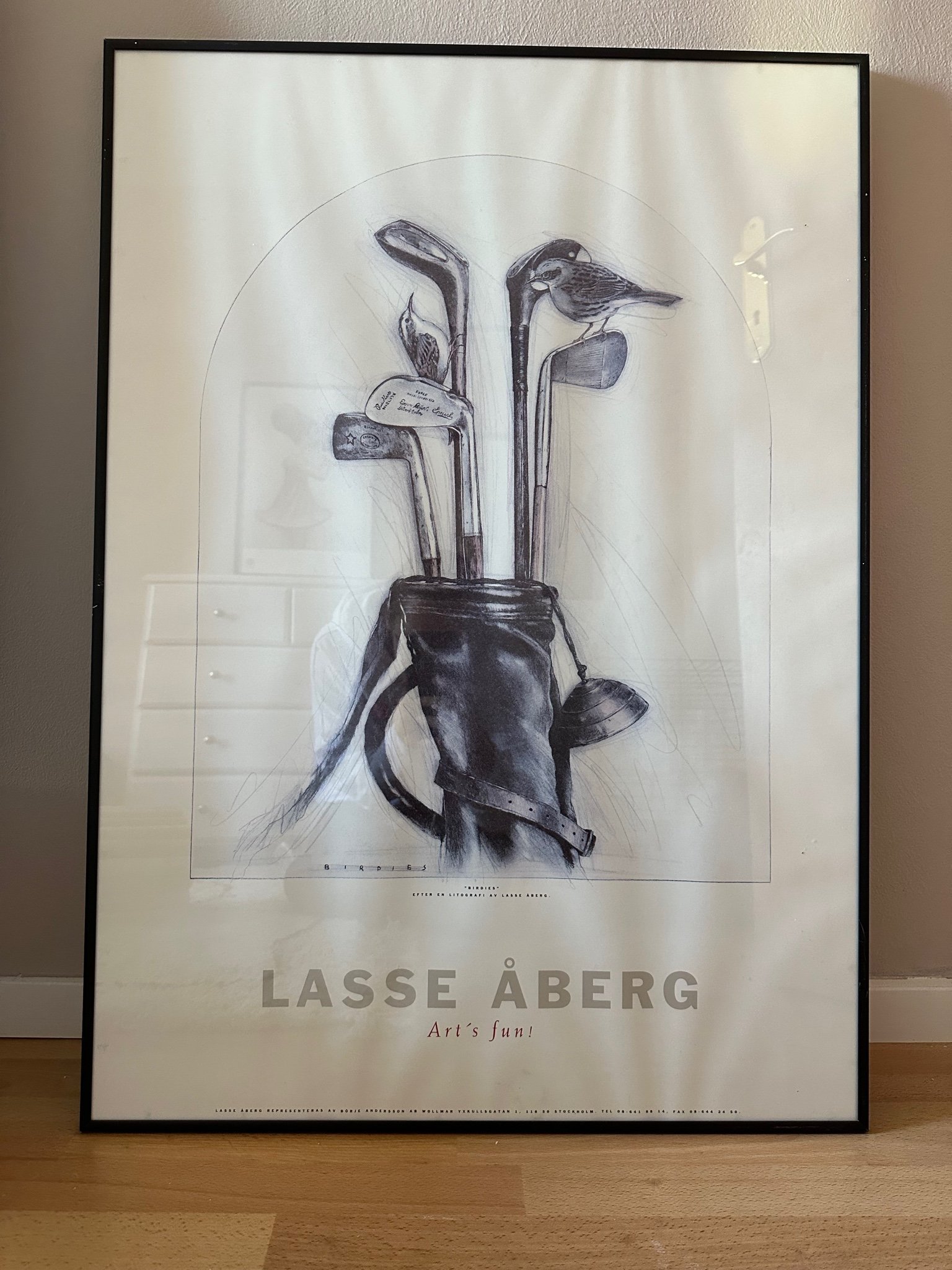 Se produkter som liknar Stor Lasse Åberg tavla med gl.. på Tradera ...