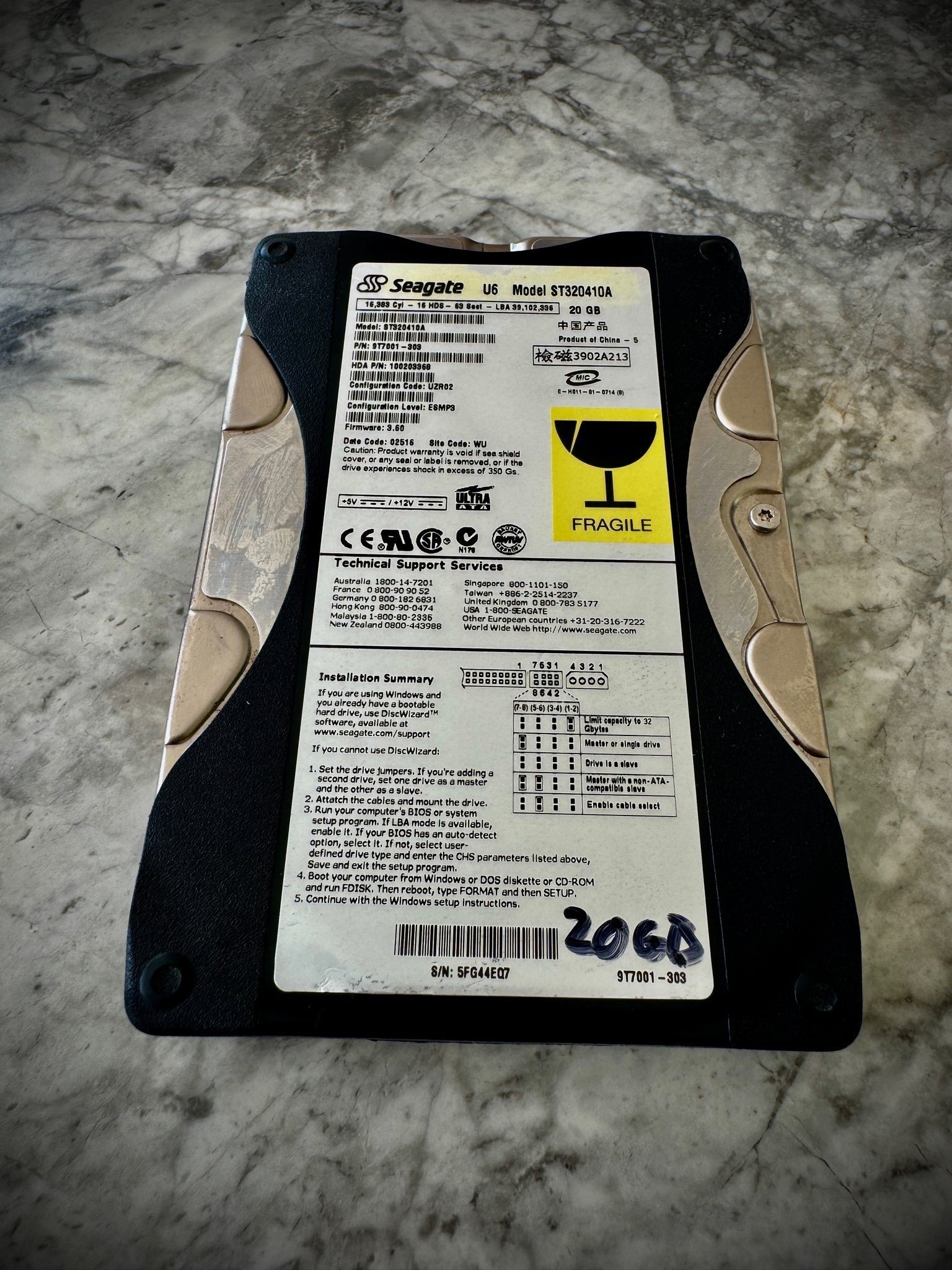 Retro IDE HDD - Seagate US Model ST320410A 3,5” | Köp på Tradera ...