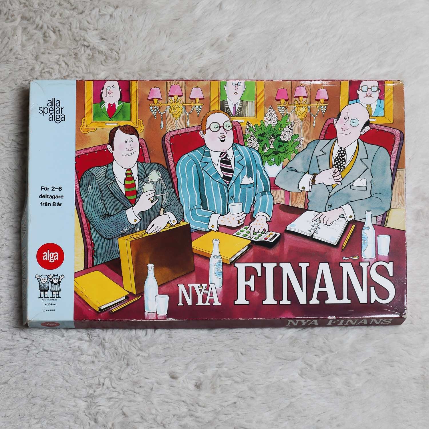ALGA "NYA FINANS", VINTAGE SPEL I ORIGINALLÅDA... | Köp på Tradera ...