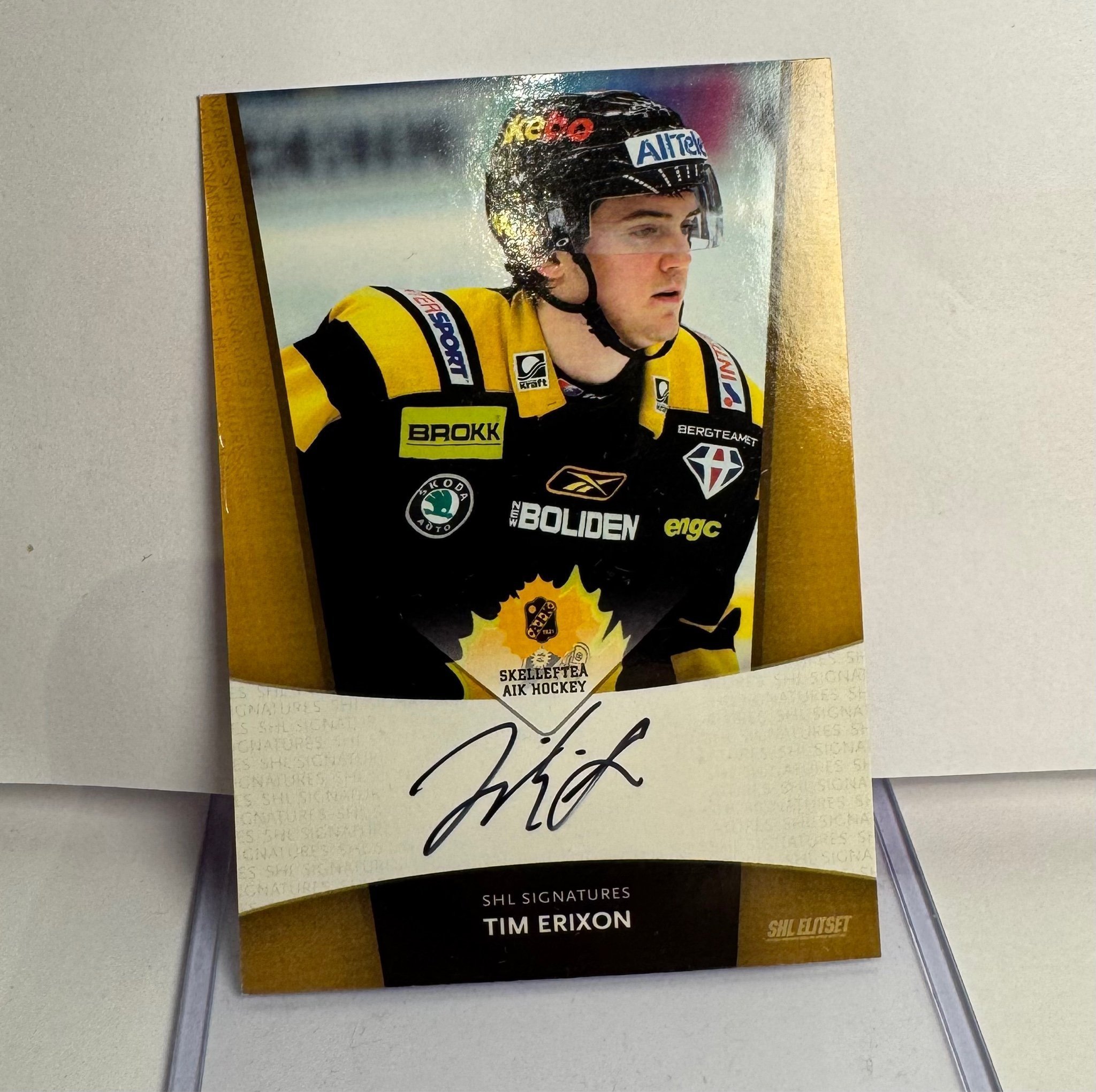Tim Erixon Signerad SHL Elitset Samlarkort Skel.. | Köp på Tradera ...