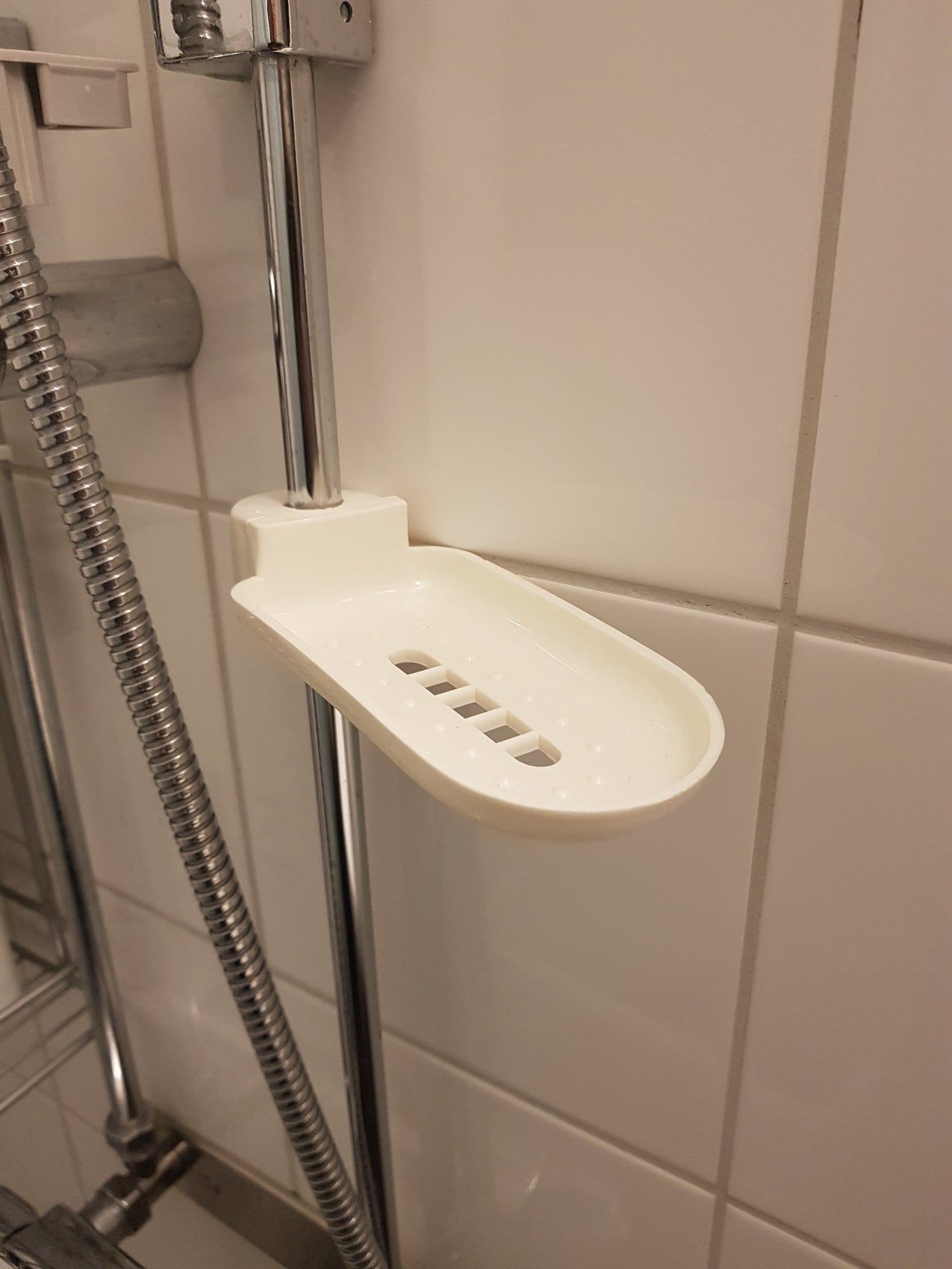 Tvålkopp badrum dusch utan skruv enkel monterin.. | Köp på Tradera ...