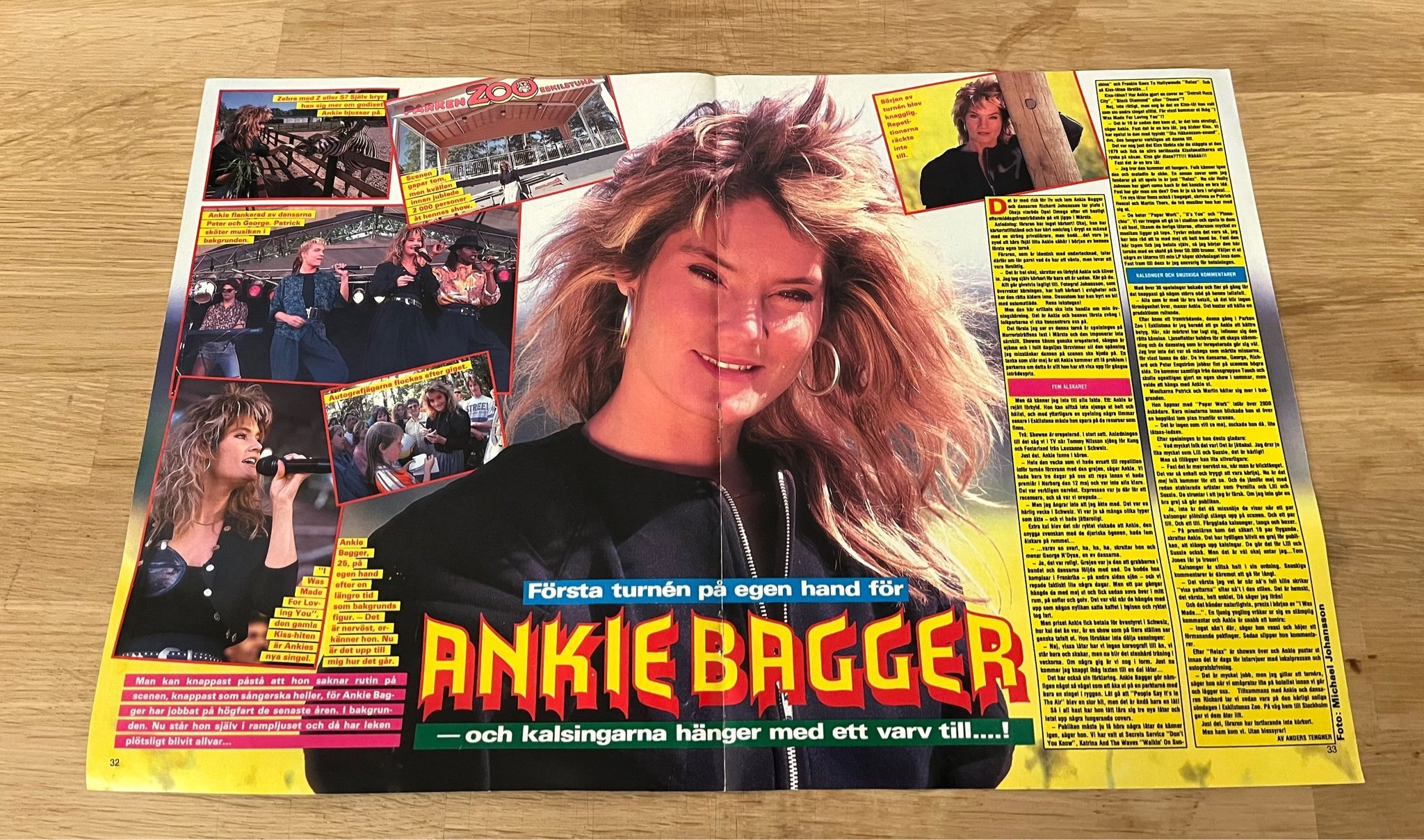 Ankie Bagger 1989 reportage poster tidningen Ok.. | Köp på Tradera ...