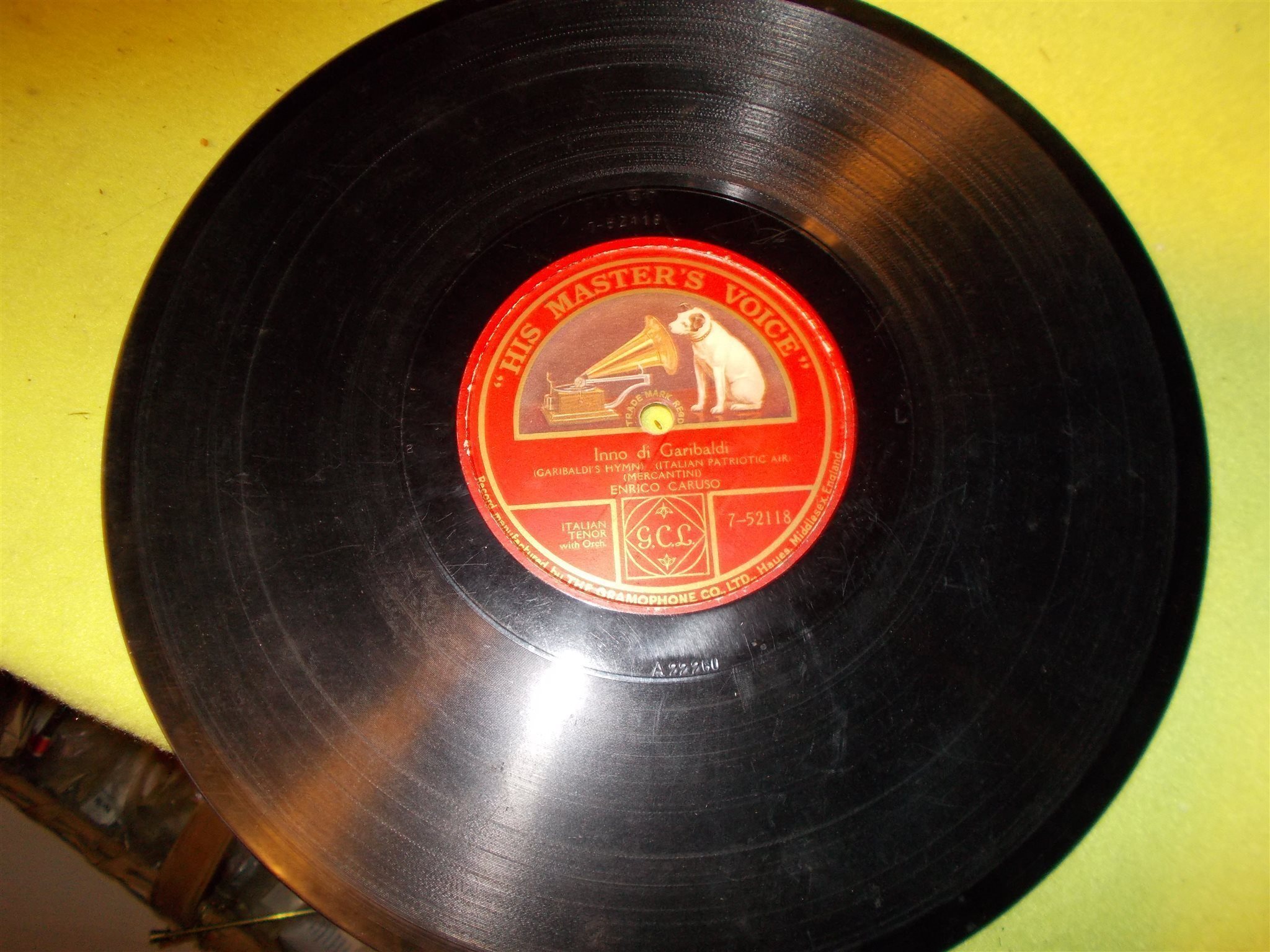 STENKAKA HMV 7-52118 ENRICO CARUSO: INNO DI GA.. (341245269) ᐈ Köp på ...