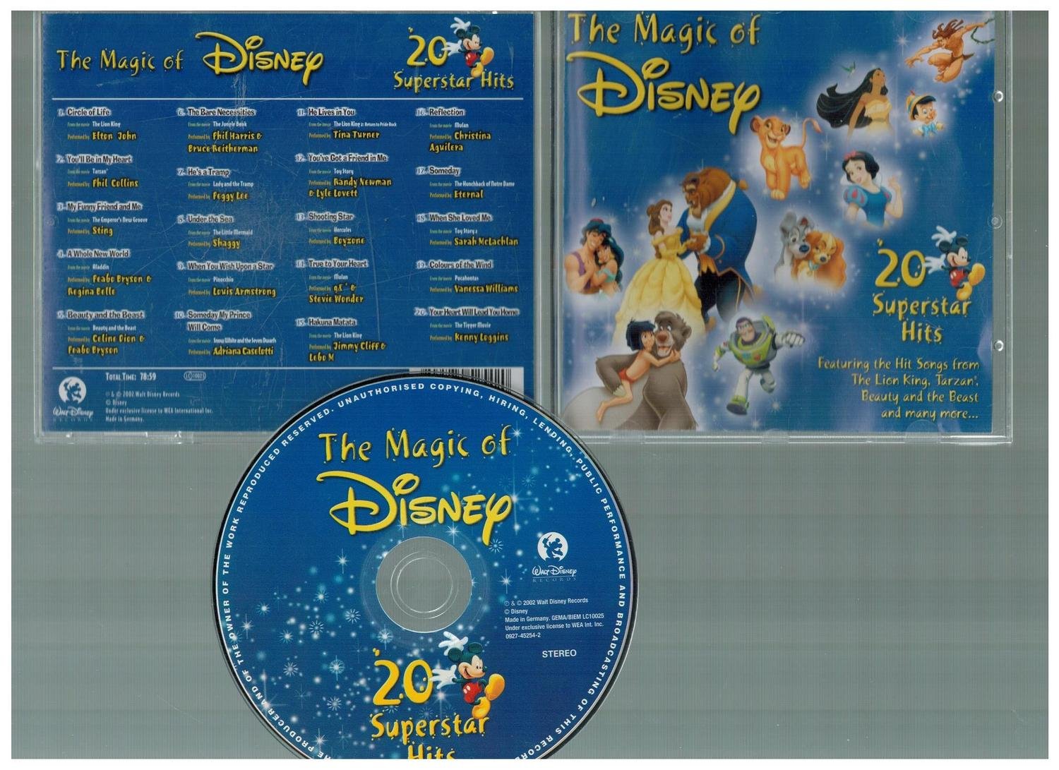 The Magic of Disney 20 Superstar Hits (CD) 2002.. | Köp på Tradera ...