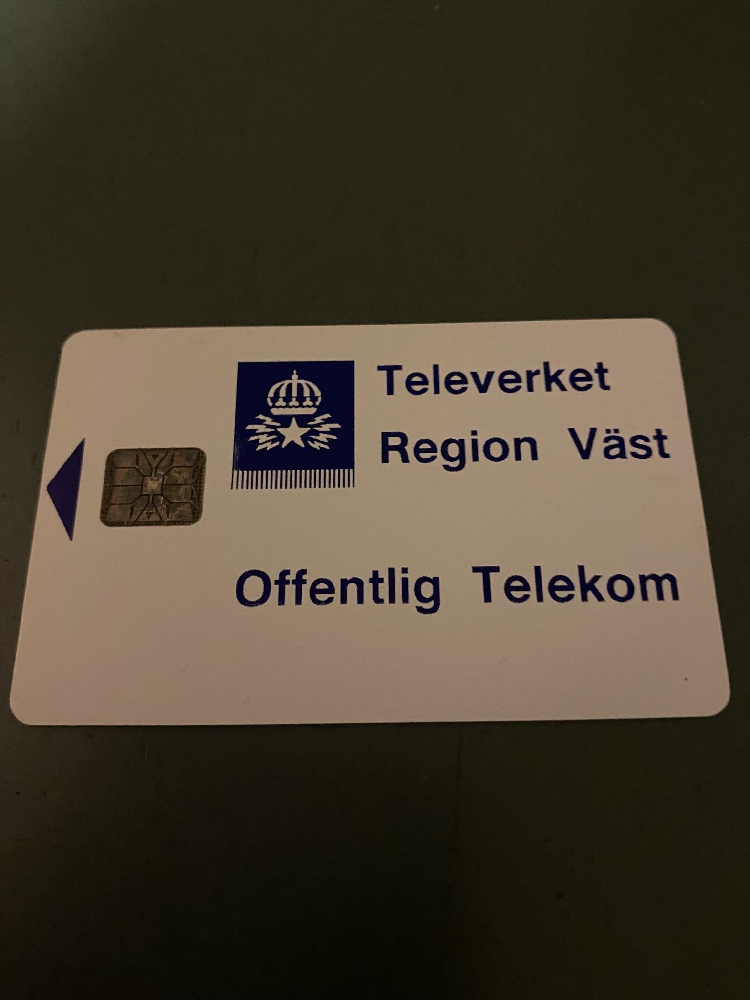 Telefonkort - Televerket Regi.. | Köp från TobbesPrylar på Tradera ...