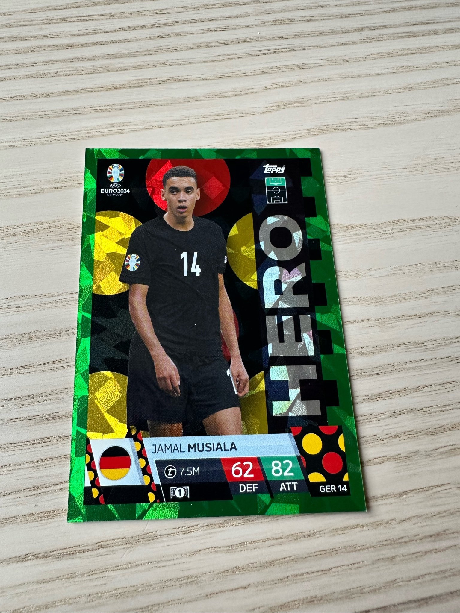 Fotbollskort Uefa Euro 2024 Hero Germany Jamal .. | Köp på Tradera ...