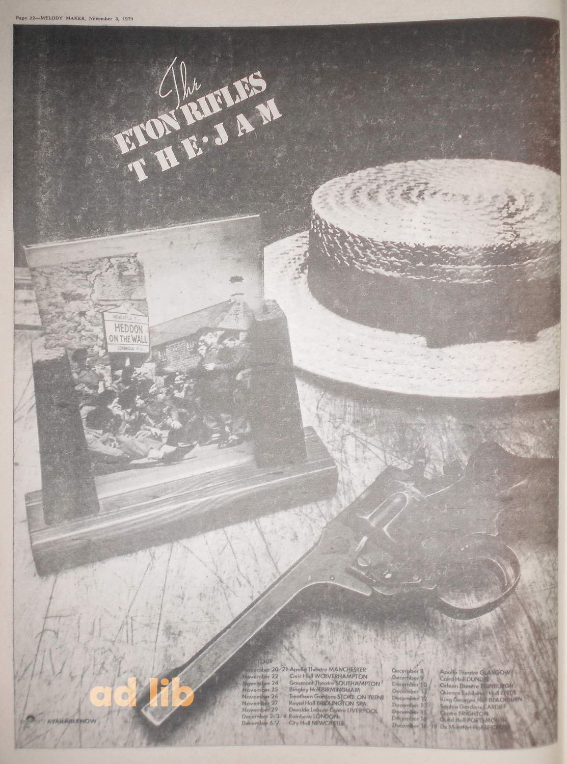 THE JAM - ETON RIFLES, UK TOUR, STOR TIDNINGSAN.. | Köp på Tradera ...