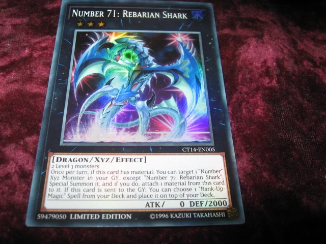 YU-GI-OH NUMBER 71: REBARIAN SHARK FOIL.. (292957171) ᐈ ghost 64 på Tradera