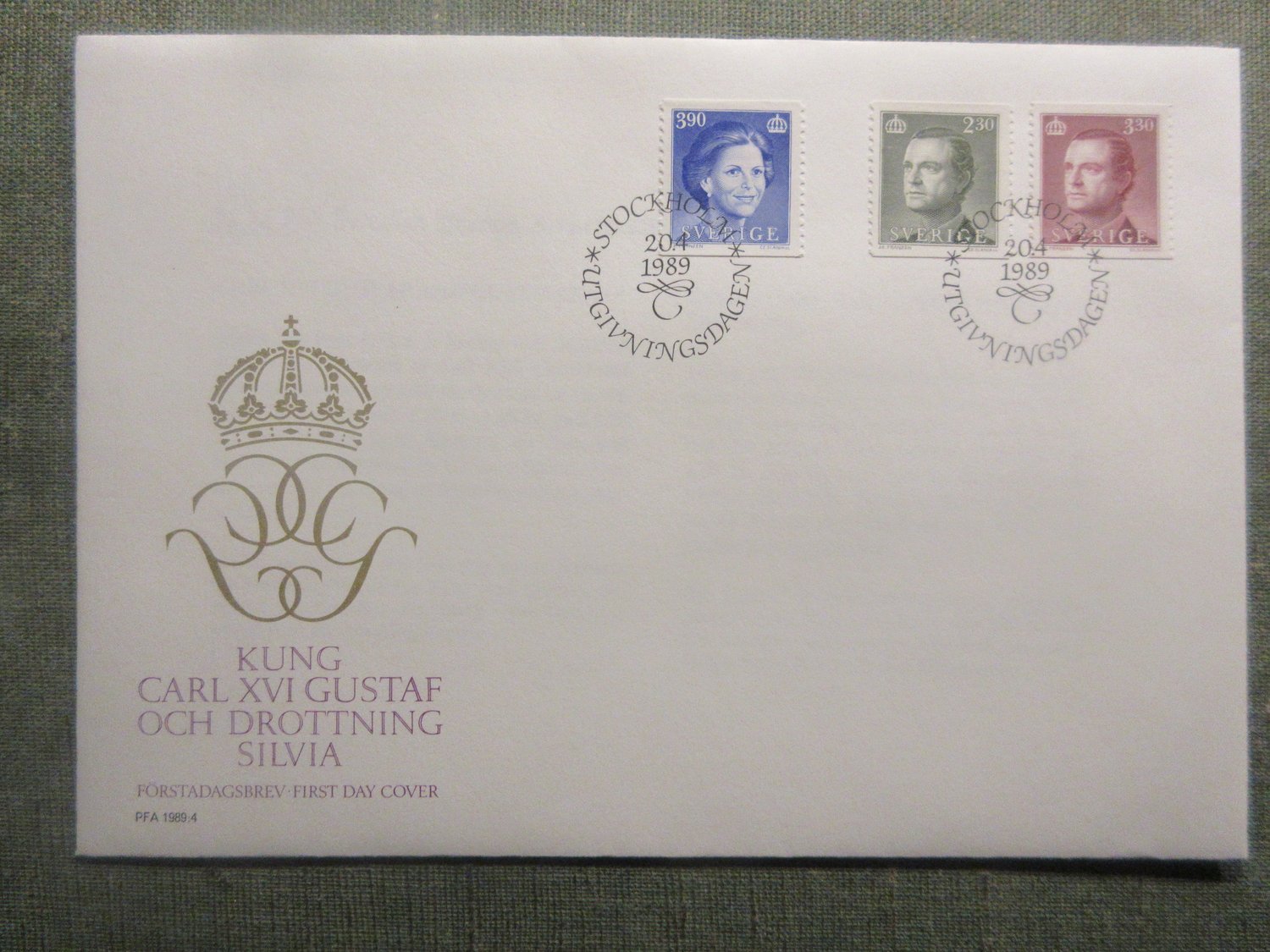 ÄLDRE FDC (1989) KUNG CARL XVI GUSTAF OCH DROTT.. | Köp på Tradera ...