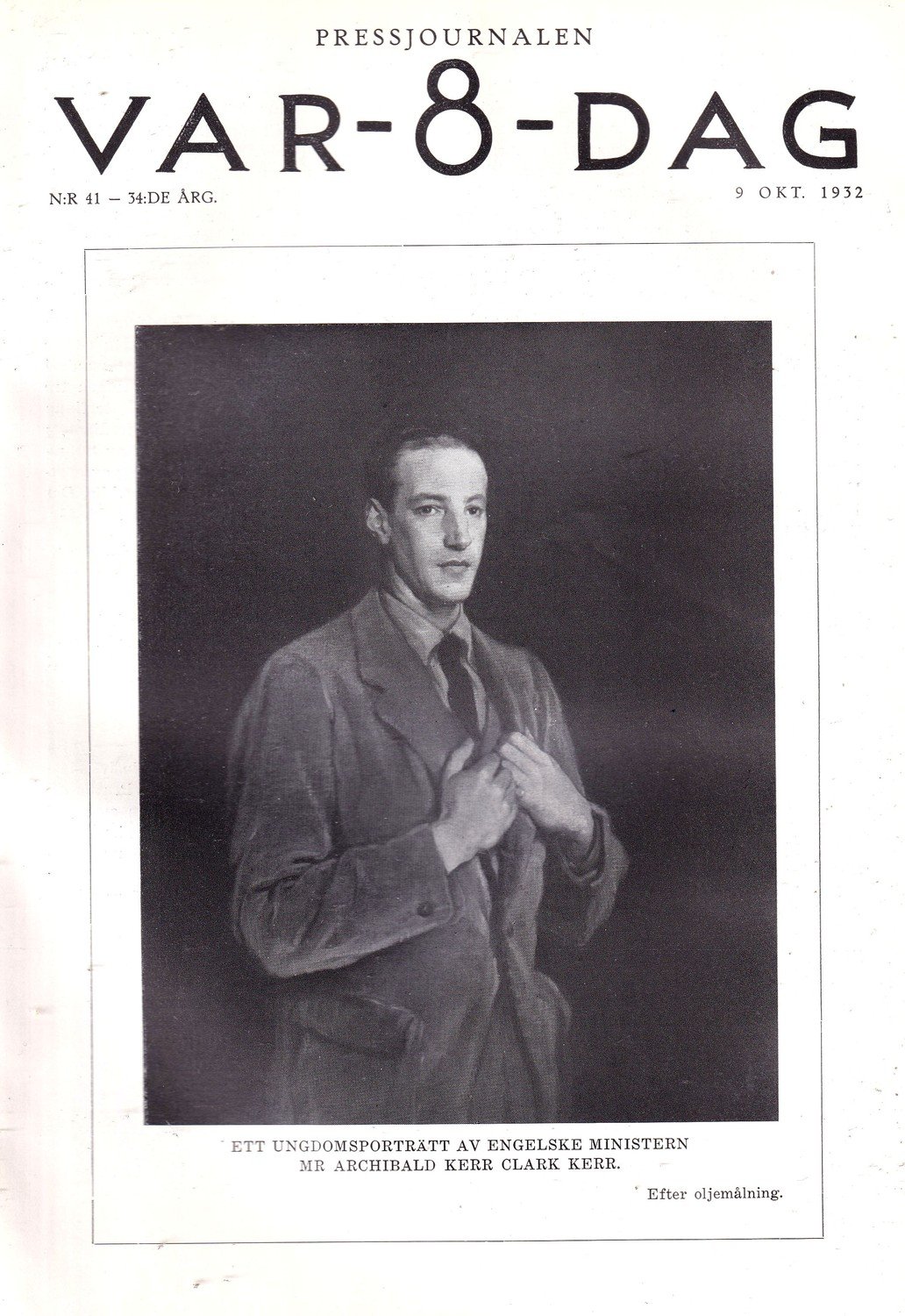 H-8-D 1932-41 Archibald Clark Kerr.Prinsessan I.. | Köp på Tradera ...