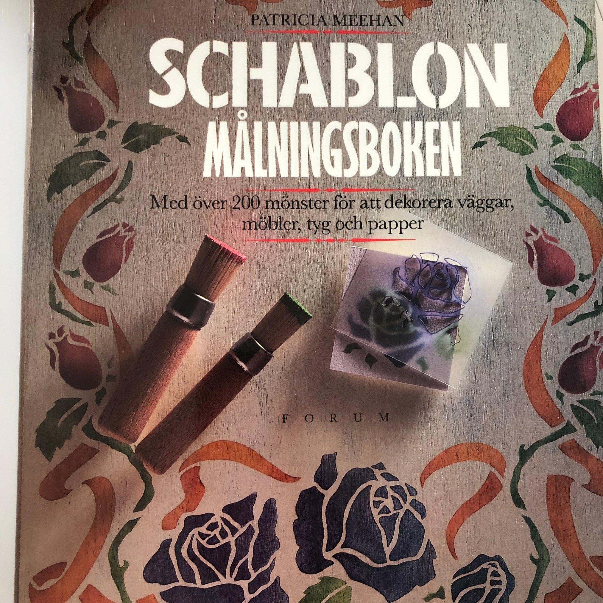 Schablonmålningsboken över 200 mönster för att .. | Köp på Tradera ...