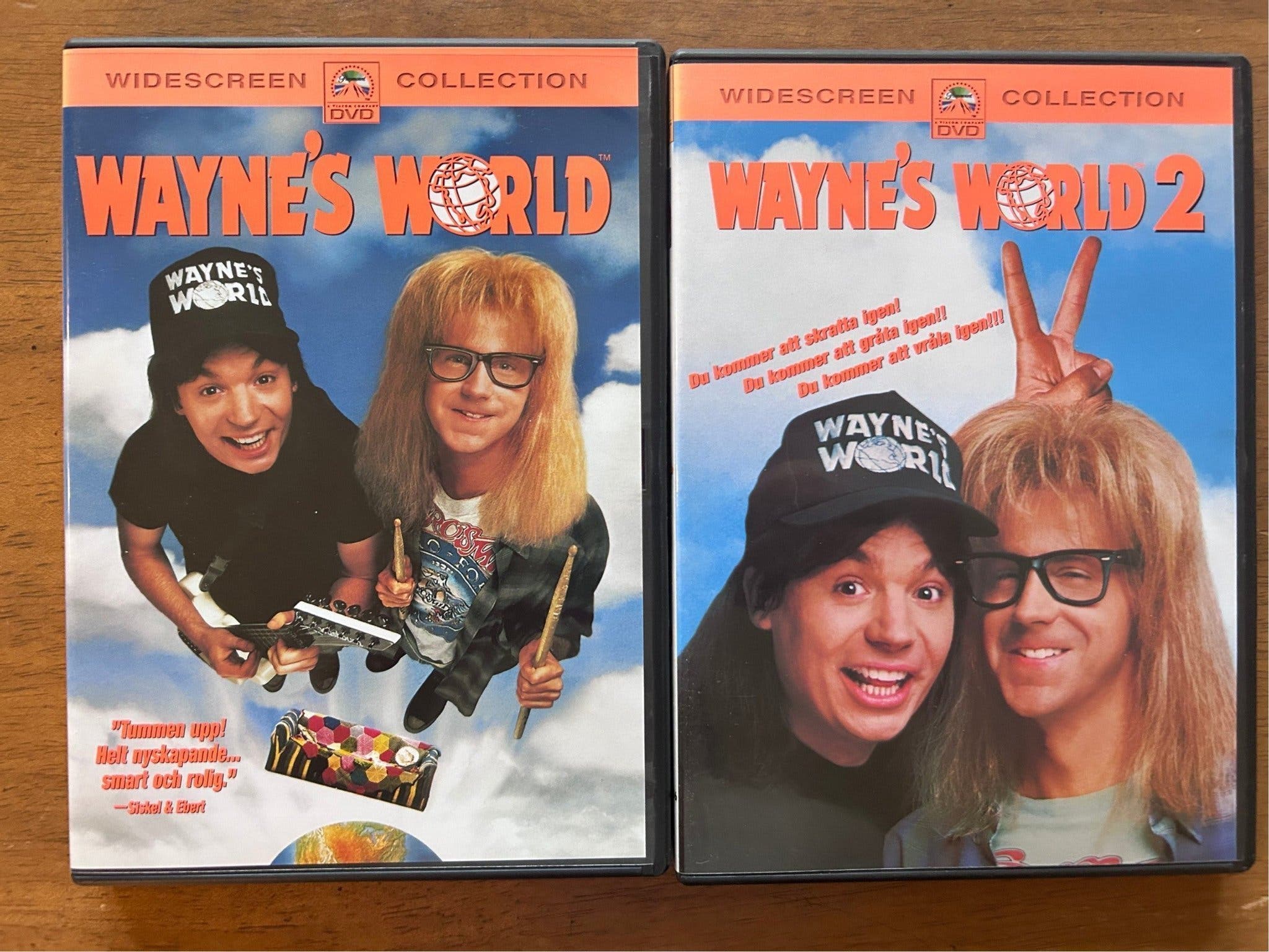 Se produkter som liknar WAYNE´S WORLD 1 & 2/BÅDA FILM.. på Tradera ...