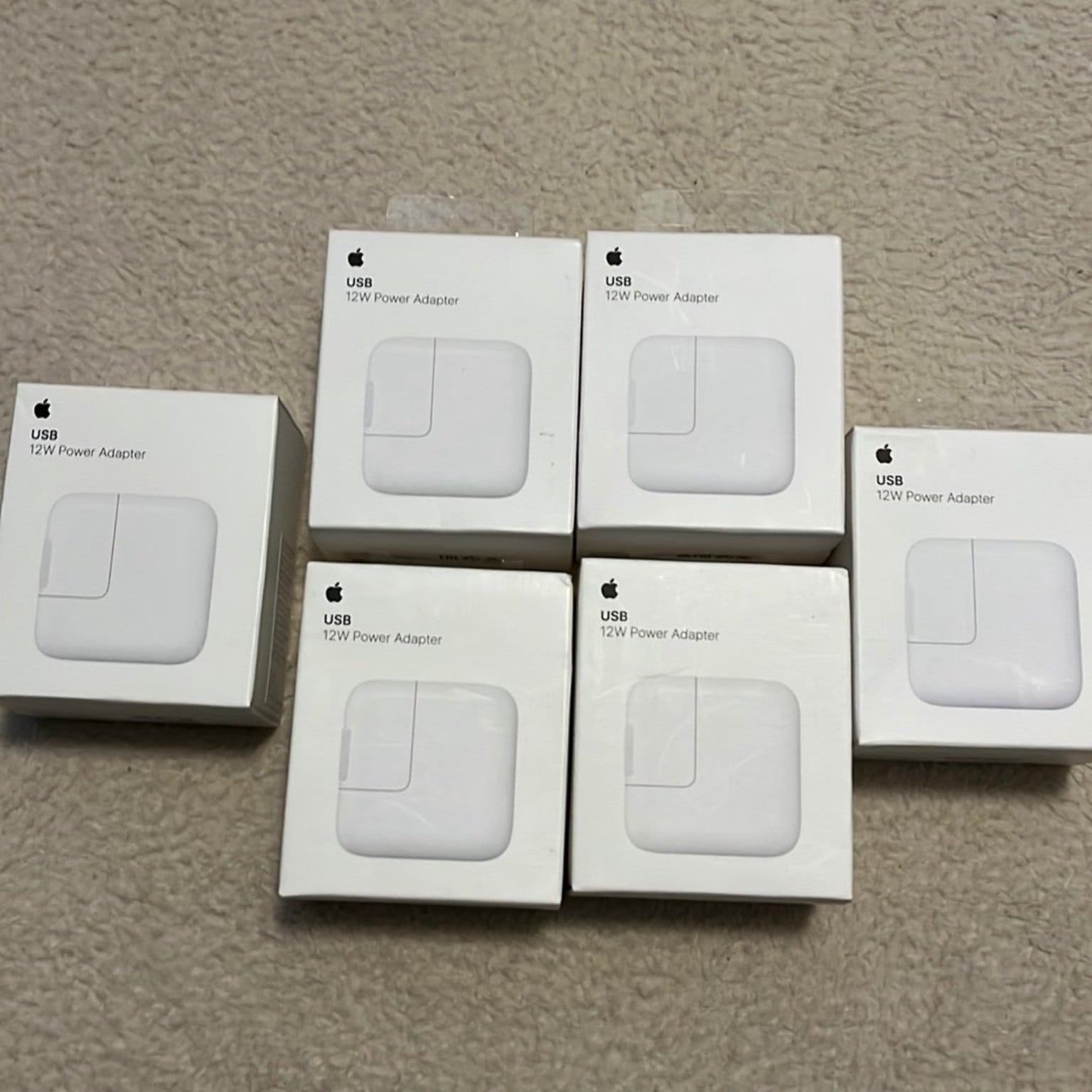 6 pack Original Apple USB 12w Power adapter | Köp på Tradera (698059085)