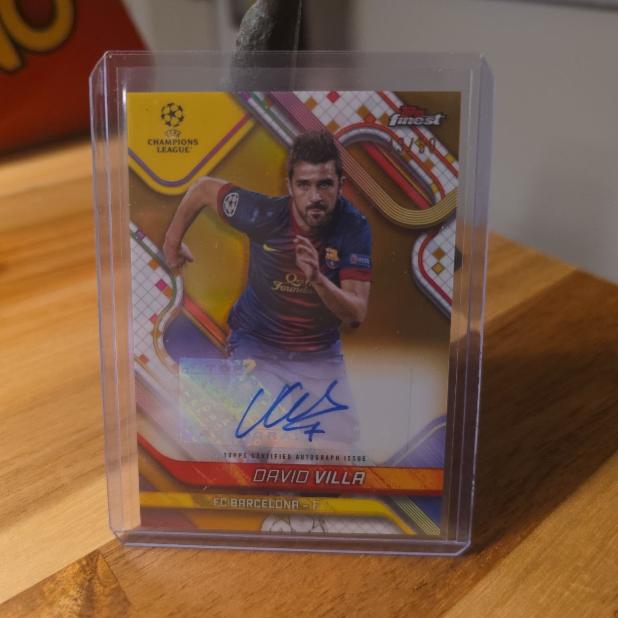 David Villa - Topps Finest Autograph - FC Barce.. | Köp på Tradera ...