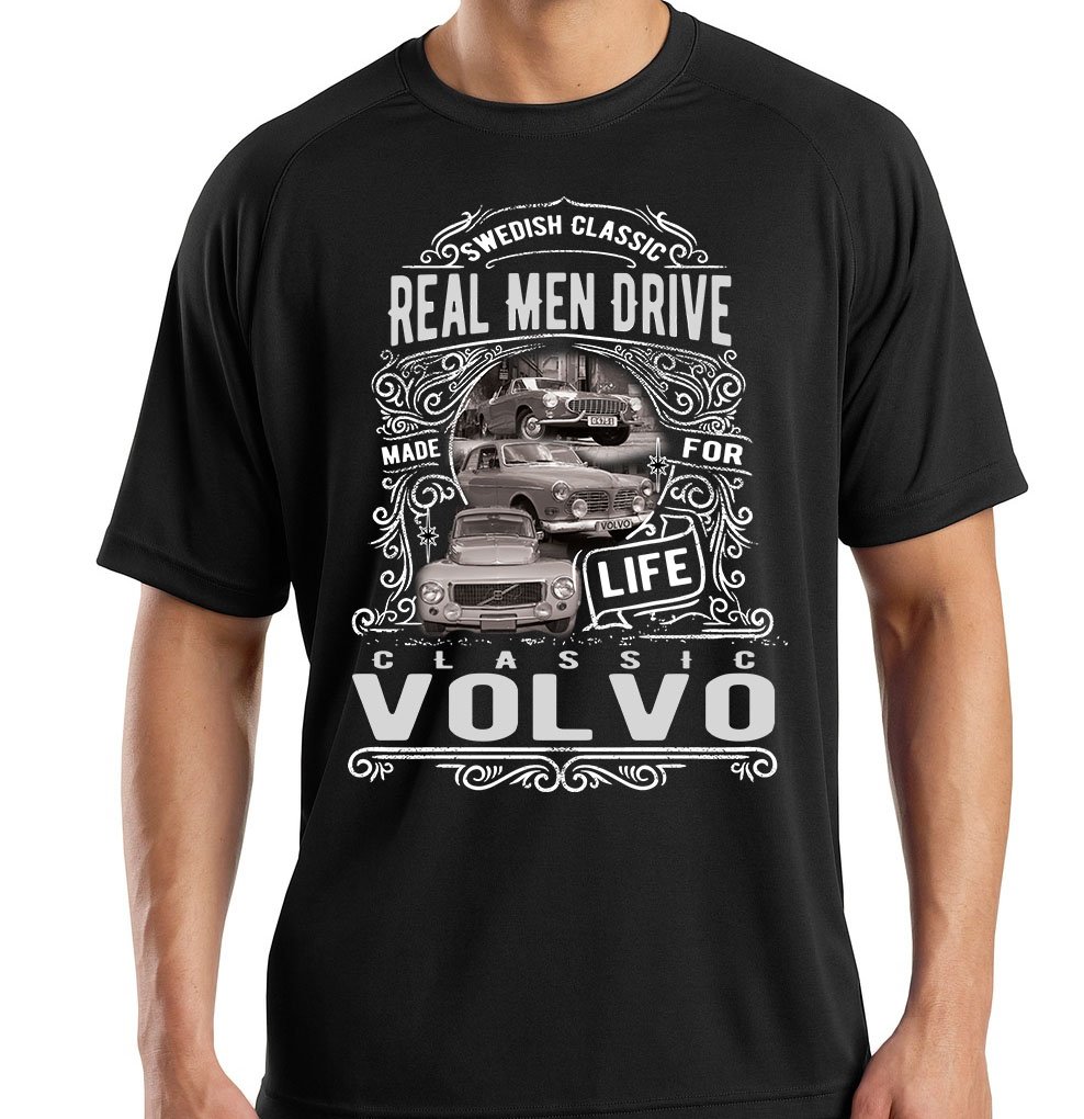 Volvo Bil T-shirt svart vintage stil :.. (280734514) ᐈ CreamTees på Tradera