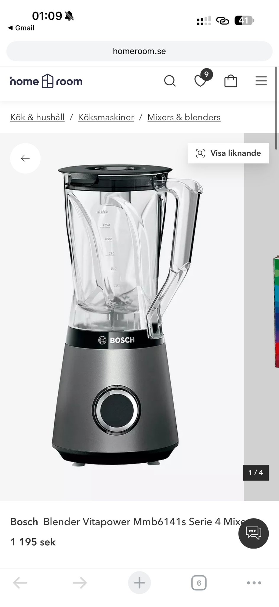 Bosch Vitapower Mmb6141s Serie 4 Mixer Helt nya.. | Köp på Tradera ...