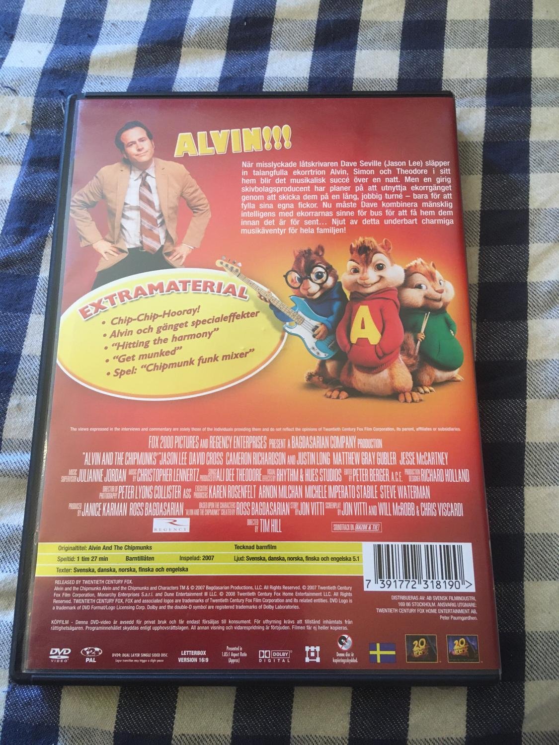 Alvin och Gänget - svenska dvd animerat komedi .. | Köp på Tradera ...