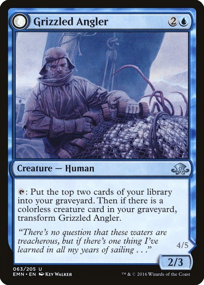 Grizzled Angler // Grisly Anglerfish [Eldritch .. | Köp på Tradera ...
