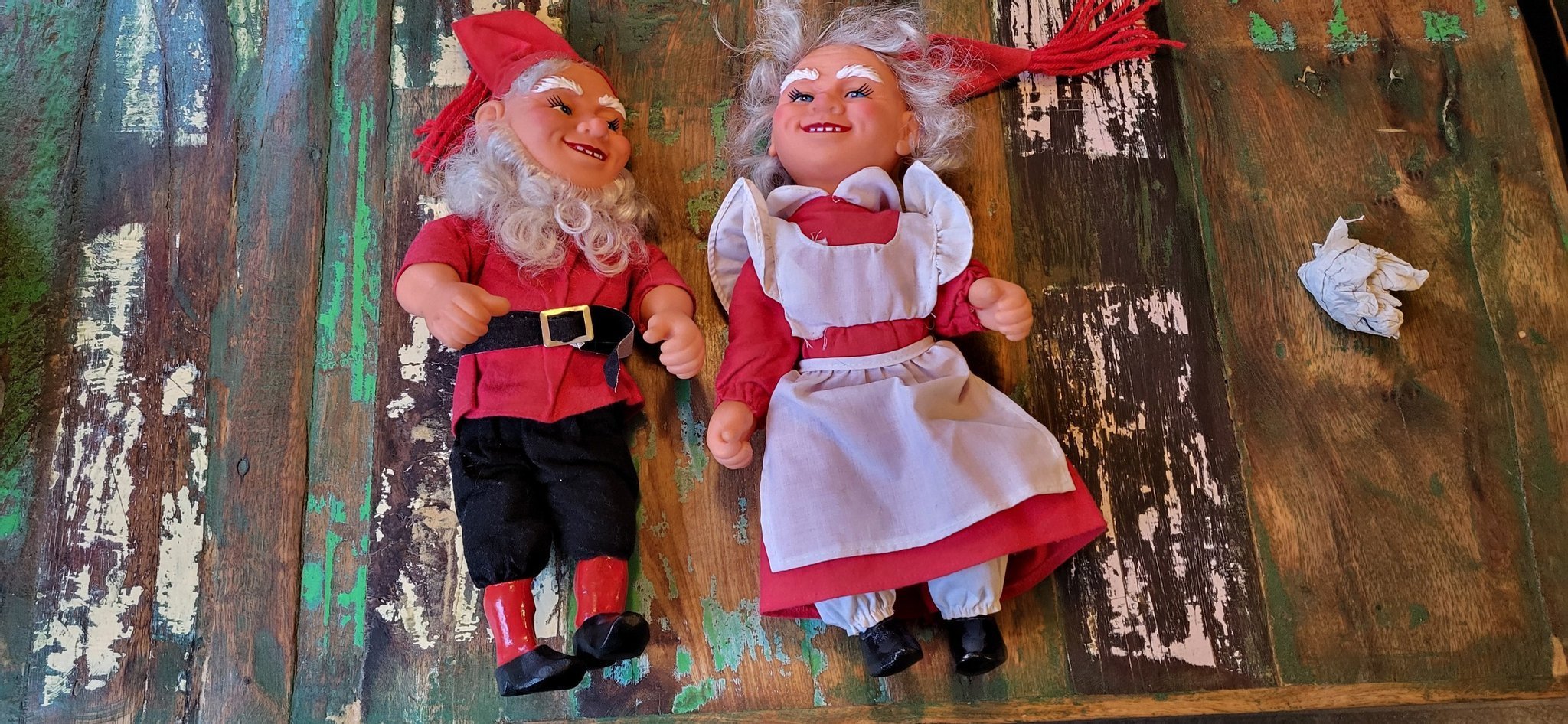 Tomte och Tomtemor Dockor | Köp på Tradera (711371322)