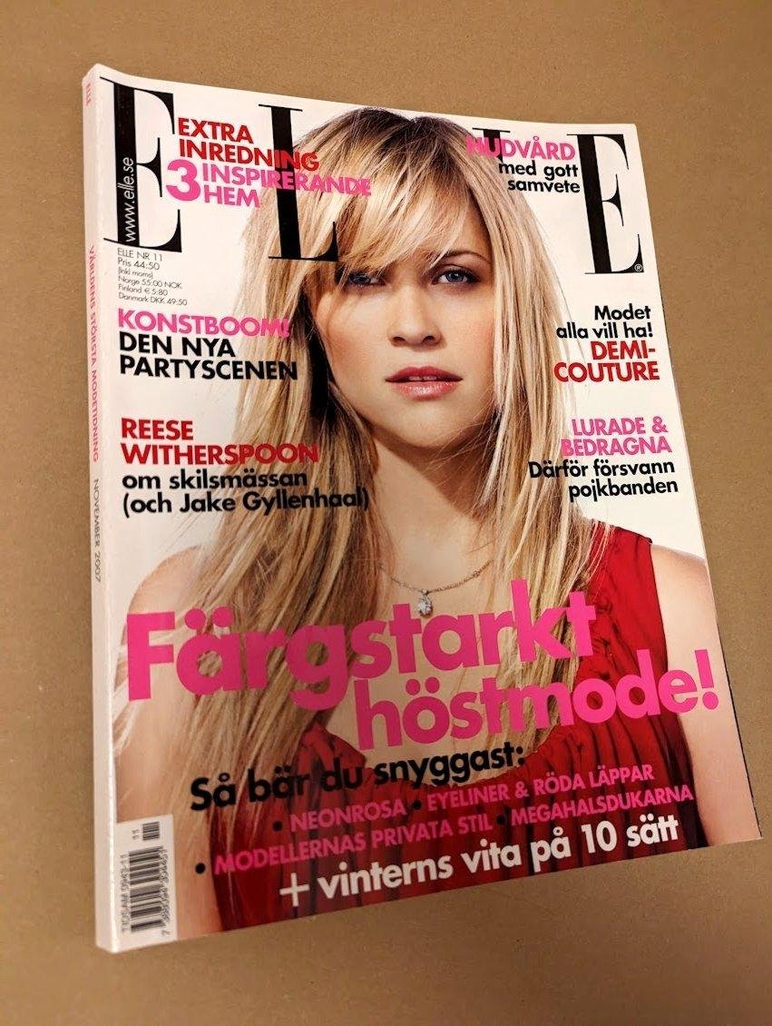 Se produkter som liknar ELLE #11 2007: Reese Withersp.. på Tradera ...