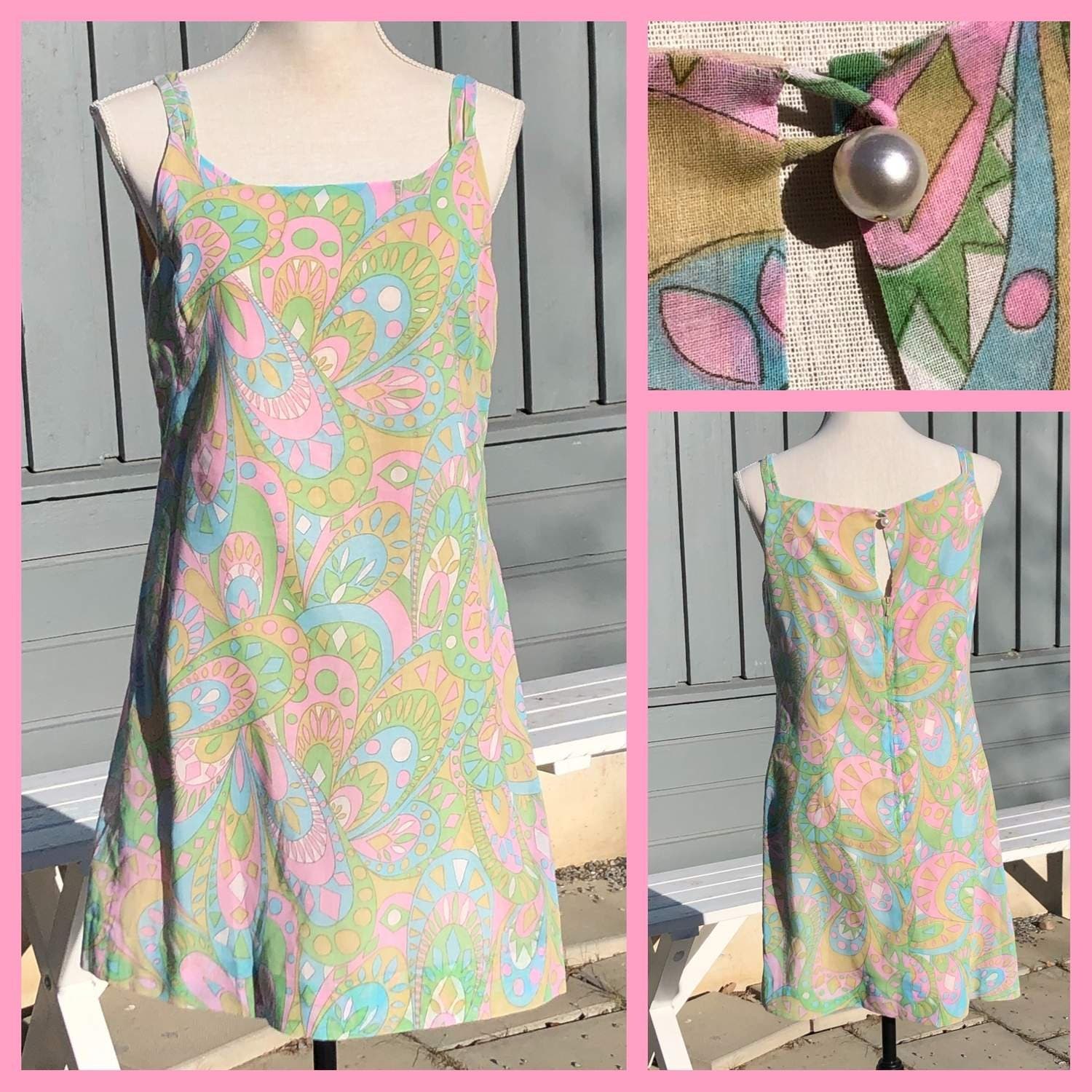 Retro vintage klänning 60-tal | Köp från Vintagetraden på Tradera ...
