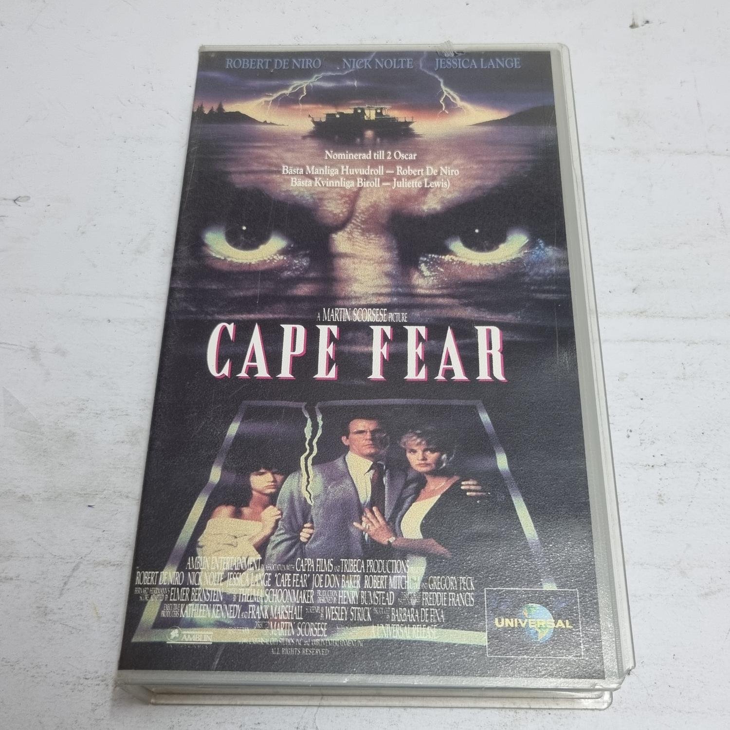 Cape Fear VHS film hyr | Köp från Askers_grums på Tradera (668137544)