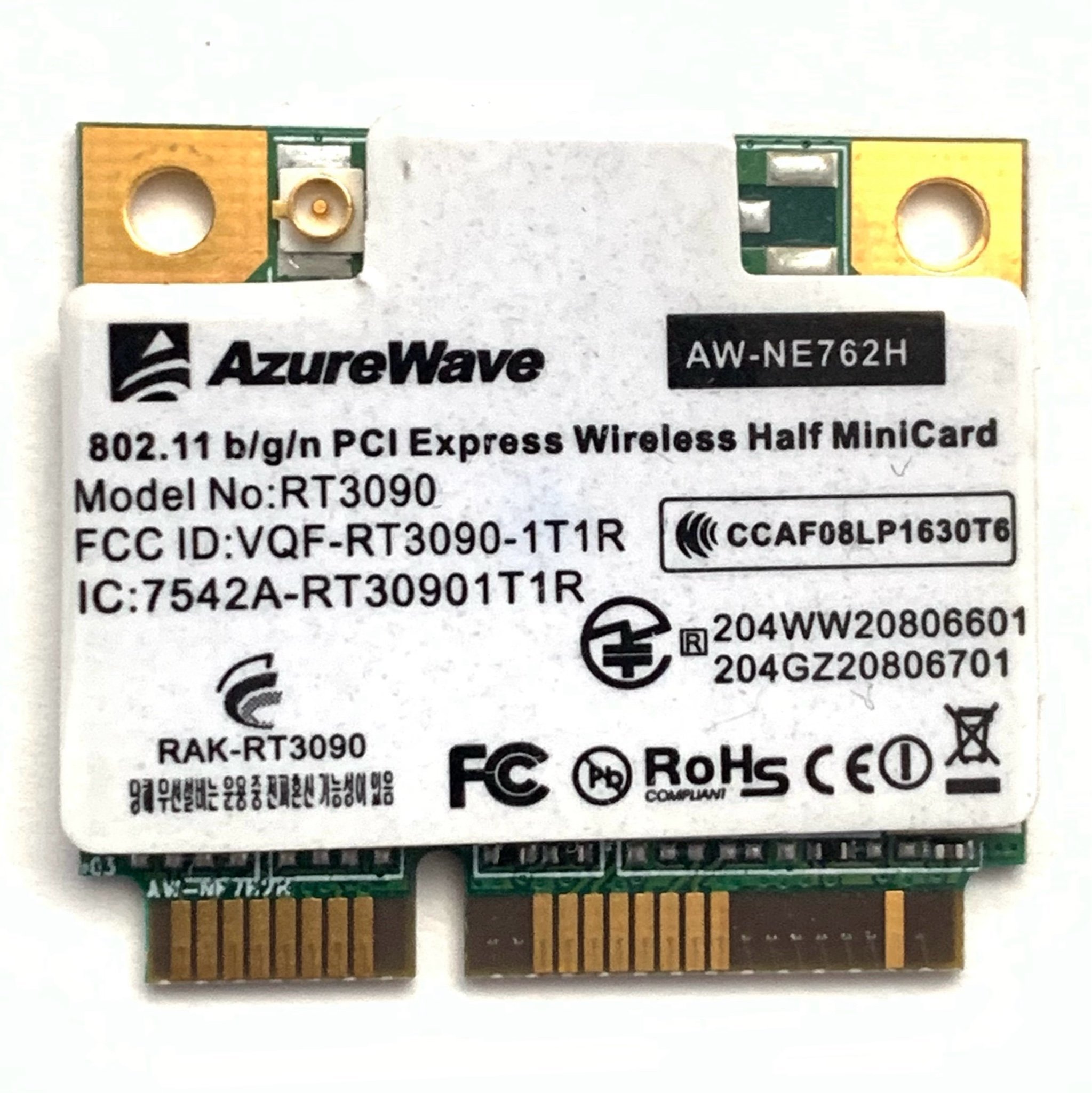 AzureWave PCI-E RT3090 AW-NE762H Wireless Half .. | Köp på Tradera ...