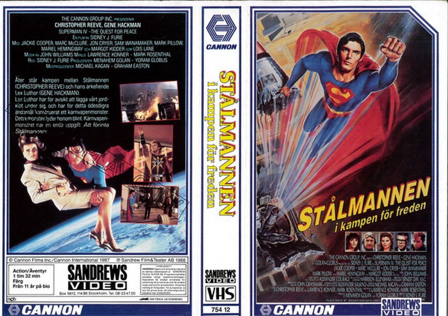 Superman 4-1987-Kampen För Freden-Reeve-Hackman.. | Köp på Tradera ...