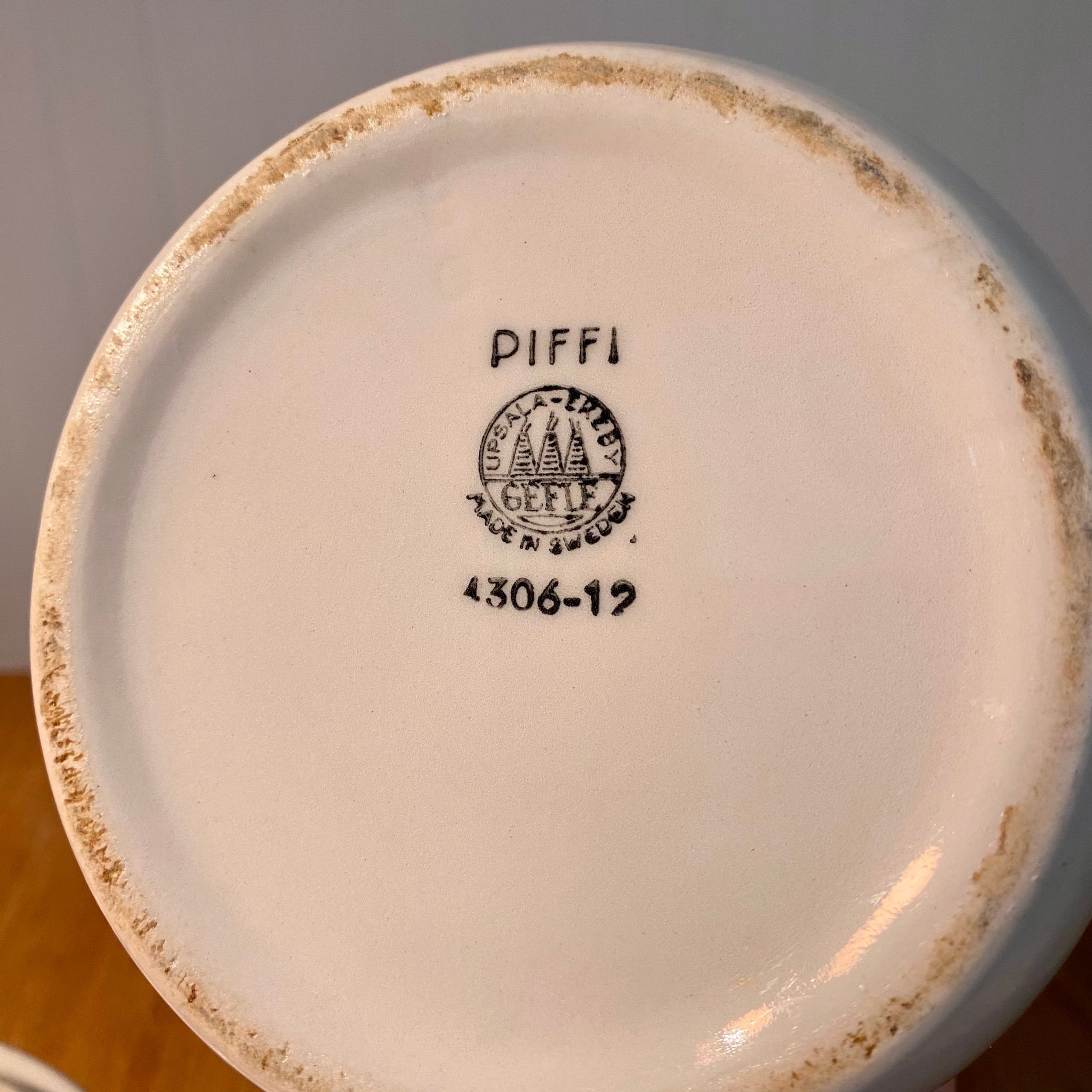 Retro skål med lock karott ”Piffi” Upsala-Ekeby.. | Köp på Tradera ...