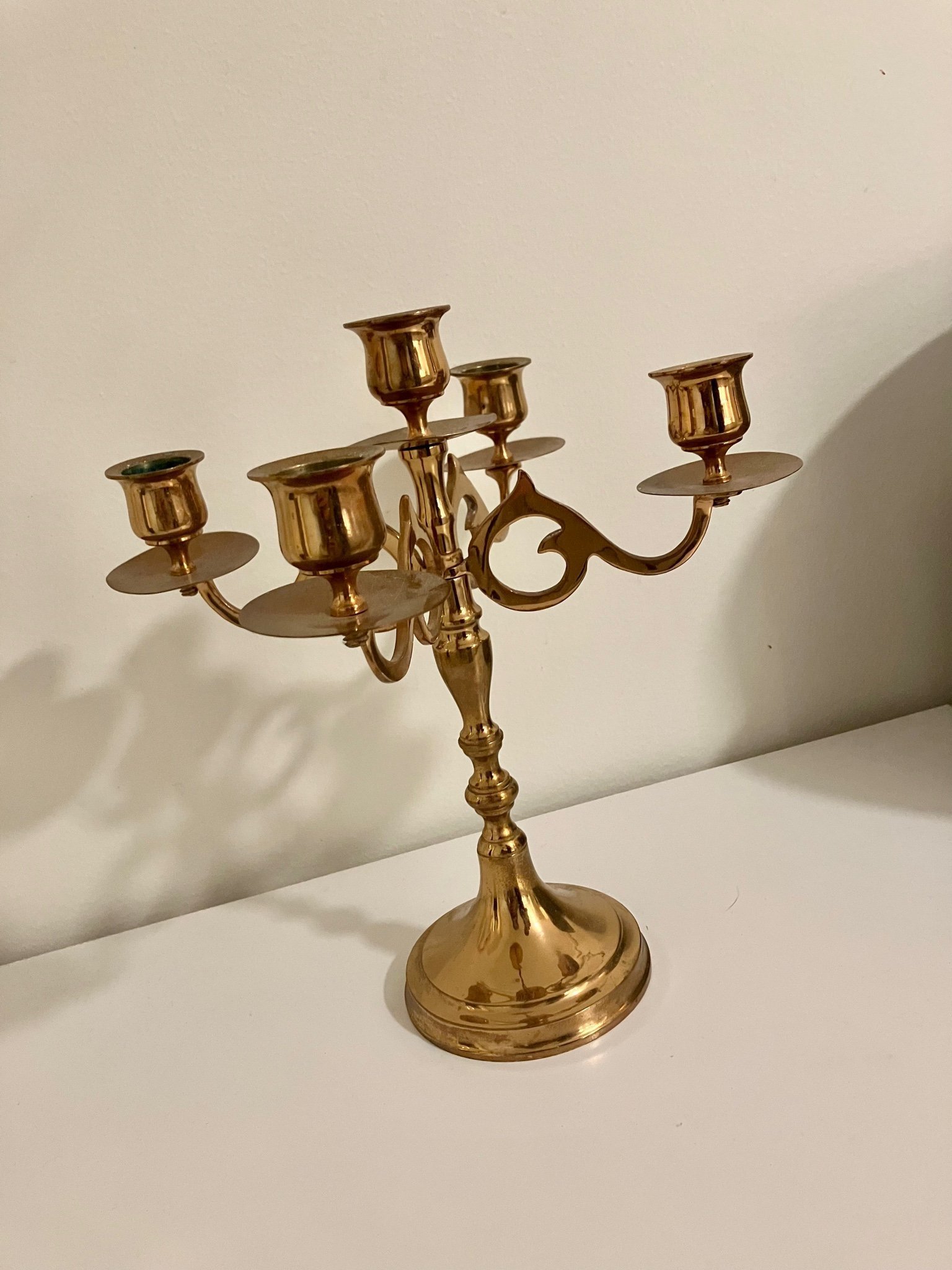 Ljusstake / Kandelaber / mässing / Scandia malm.. | Köp på Tradera ...