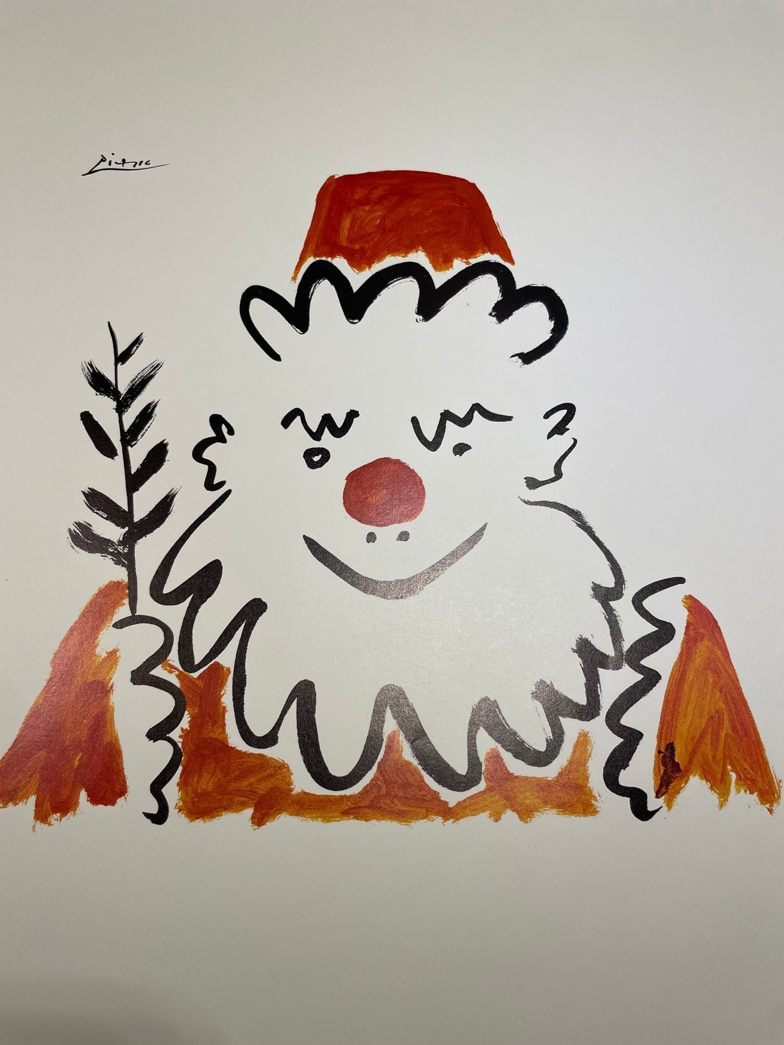 Pablo Picasso! Litografiskt tryck från mitten a.. | Köp på Tradera ...