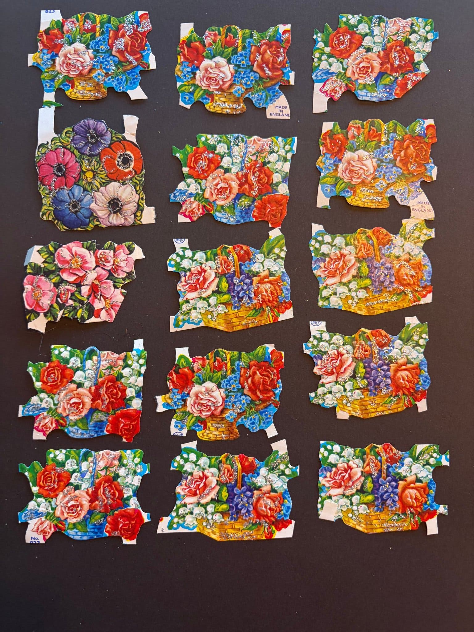 26 bokmärken/ glansbilder ( blommor, rosor) MLP | Köp på Tradera ...
