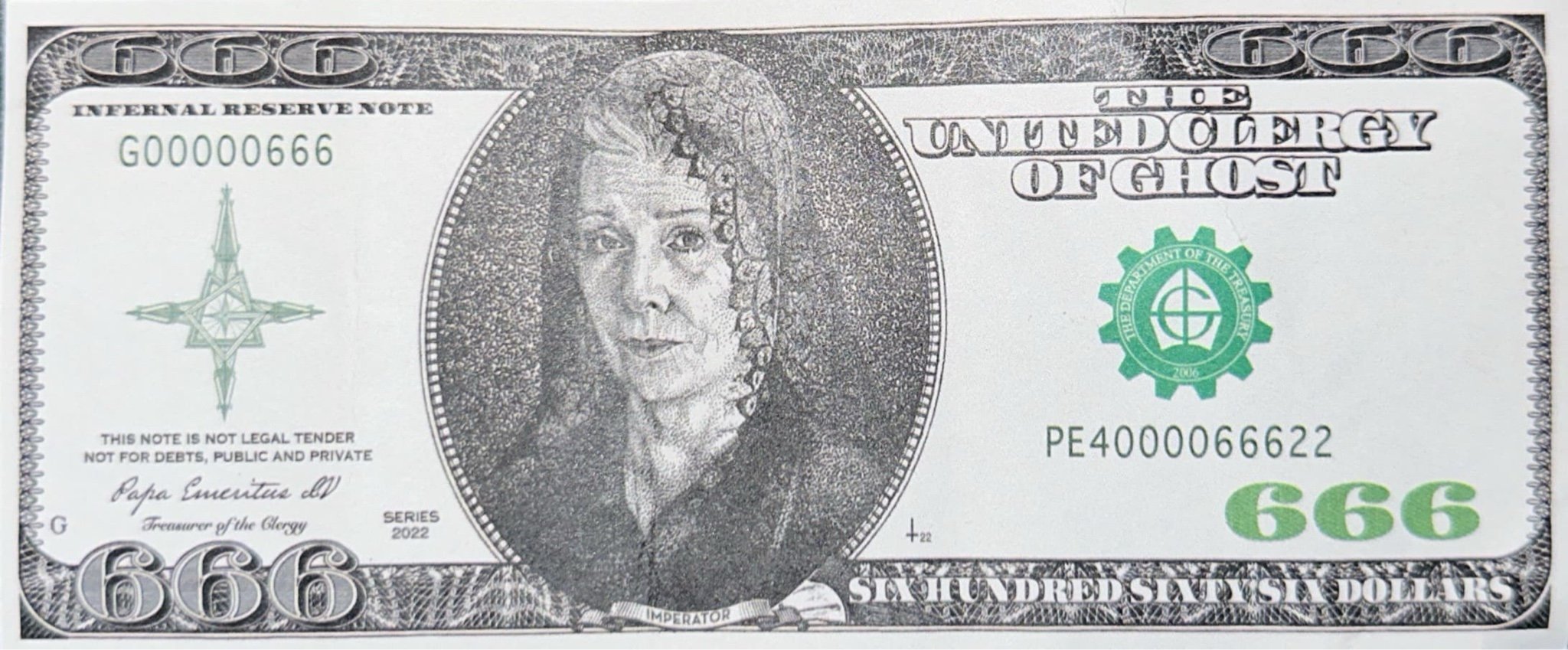 GHOST - Mummy Dust dollar bill 666. Series 2022.. | Köp på Tradera ...